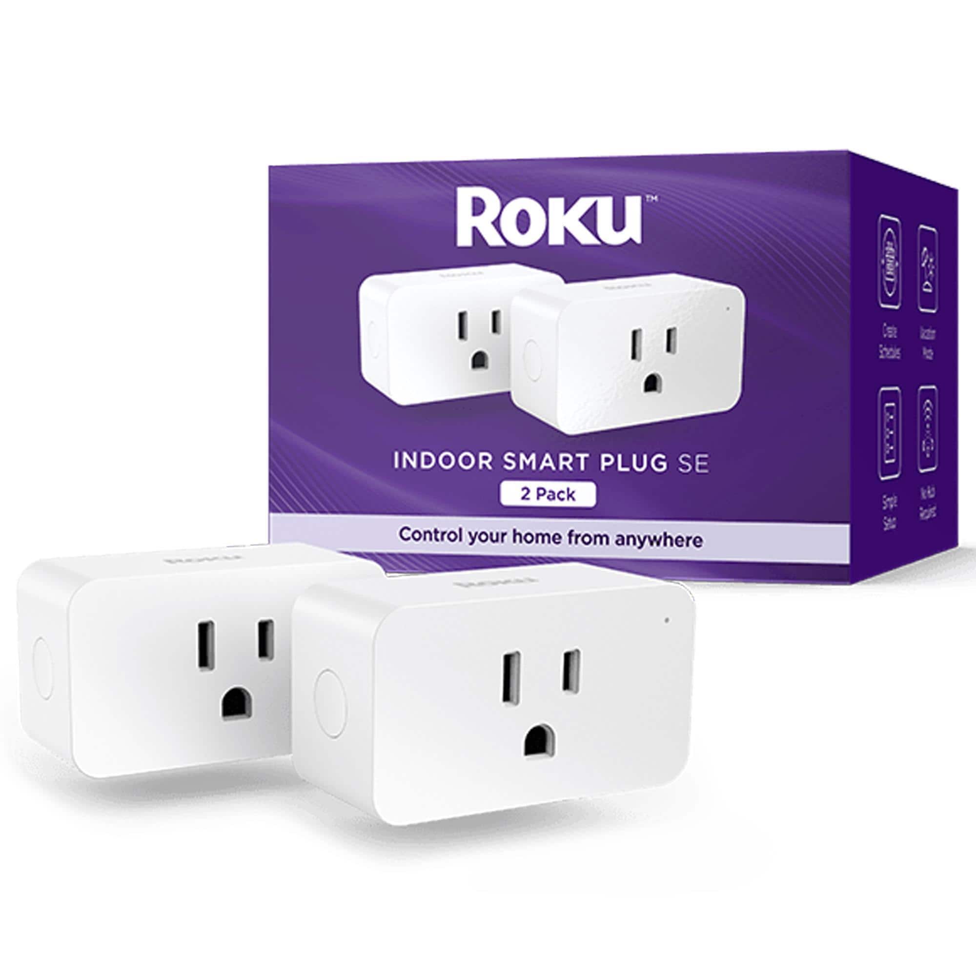 Roku 2-Pack Indoor Smart Plug SE in White