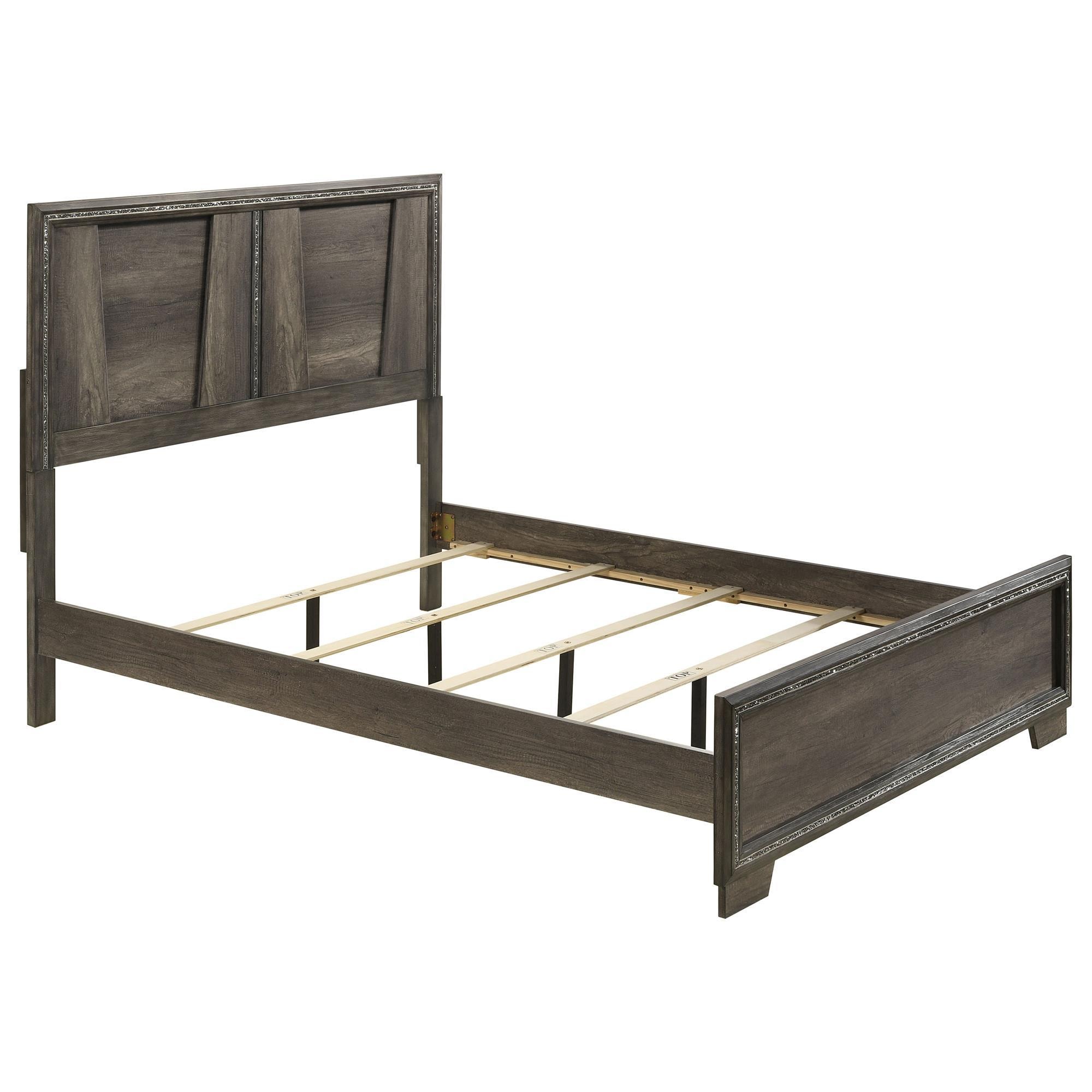 Pacific Landing Janine King Panel Bed in Grey | NFM