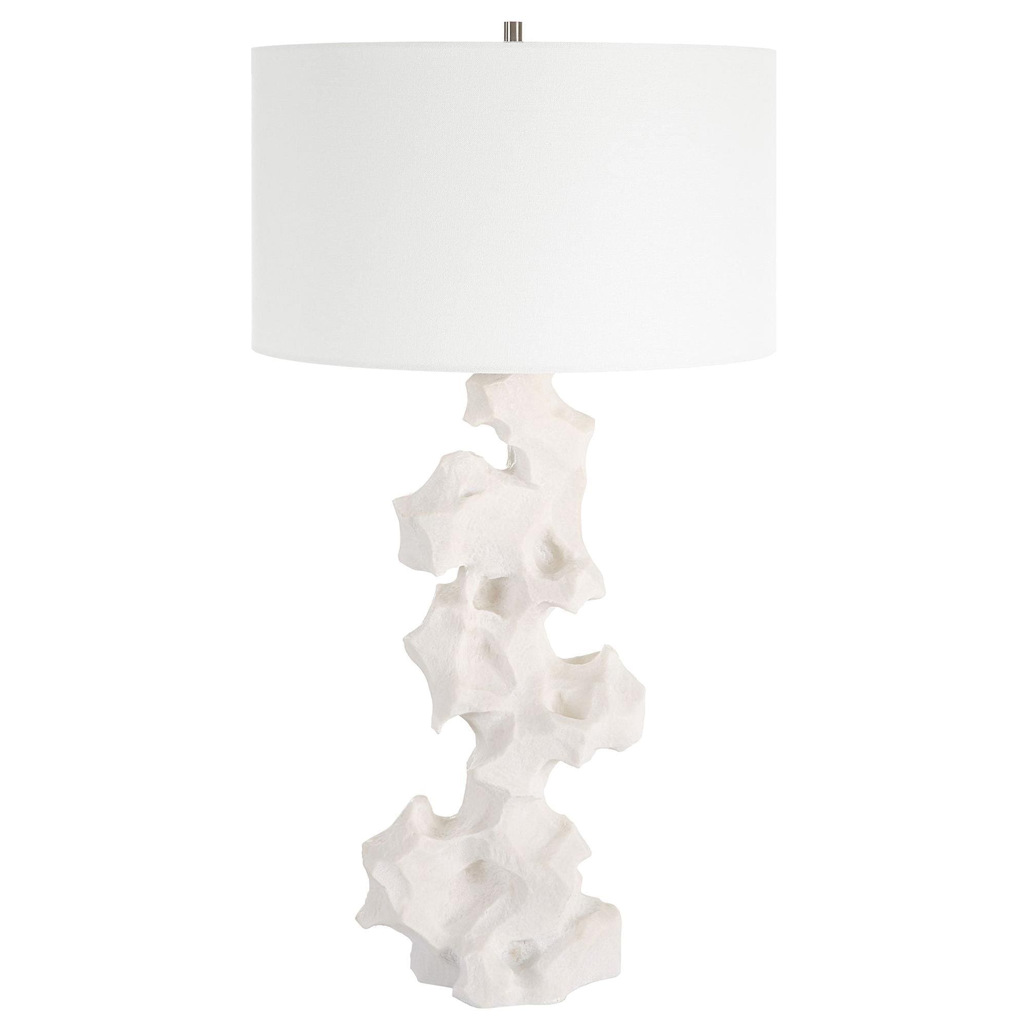 Uttermost Remnant Table Lamp in White