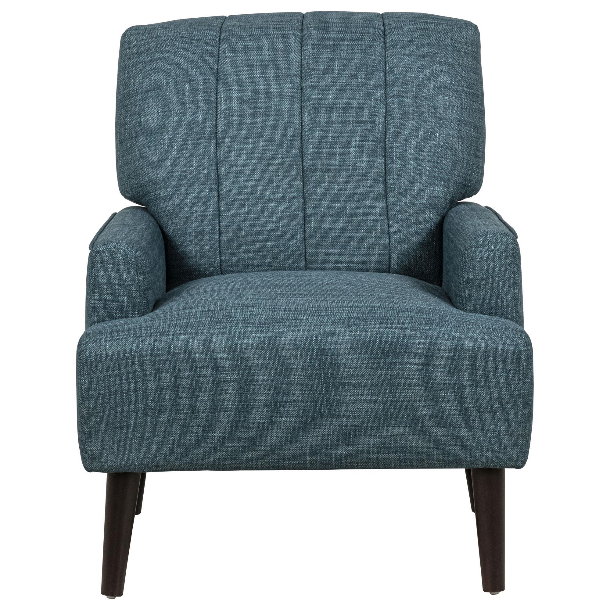 Mayberry Hill Channel Back Chair in Teal