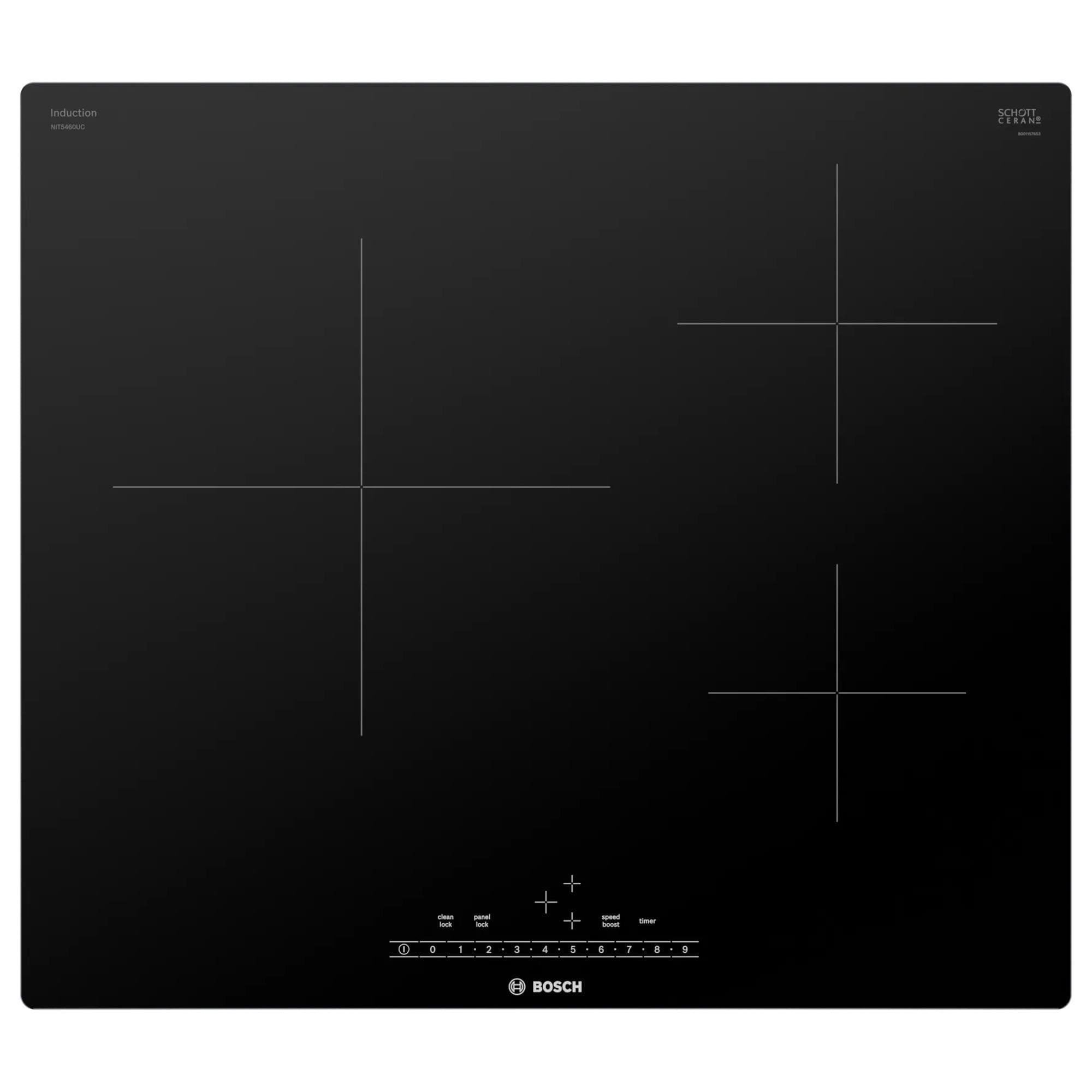 Bosch 24" Induction Cooktop, 500 Series, Black, Frameless