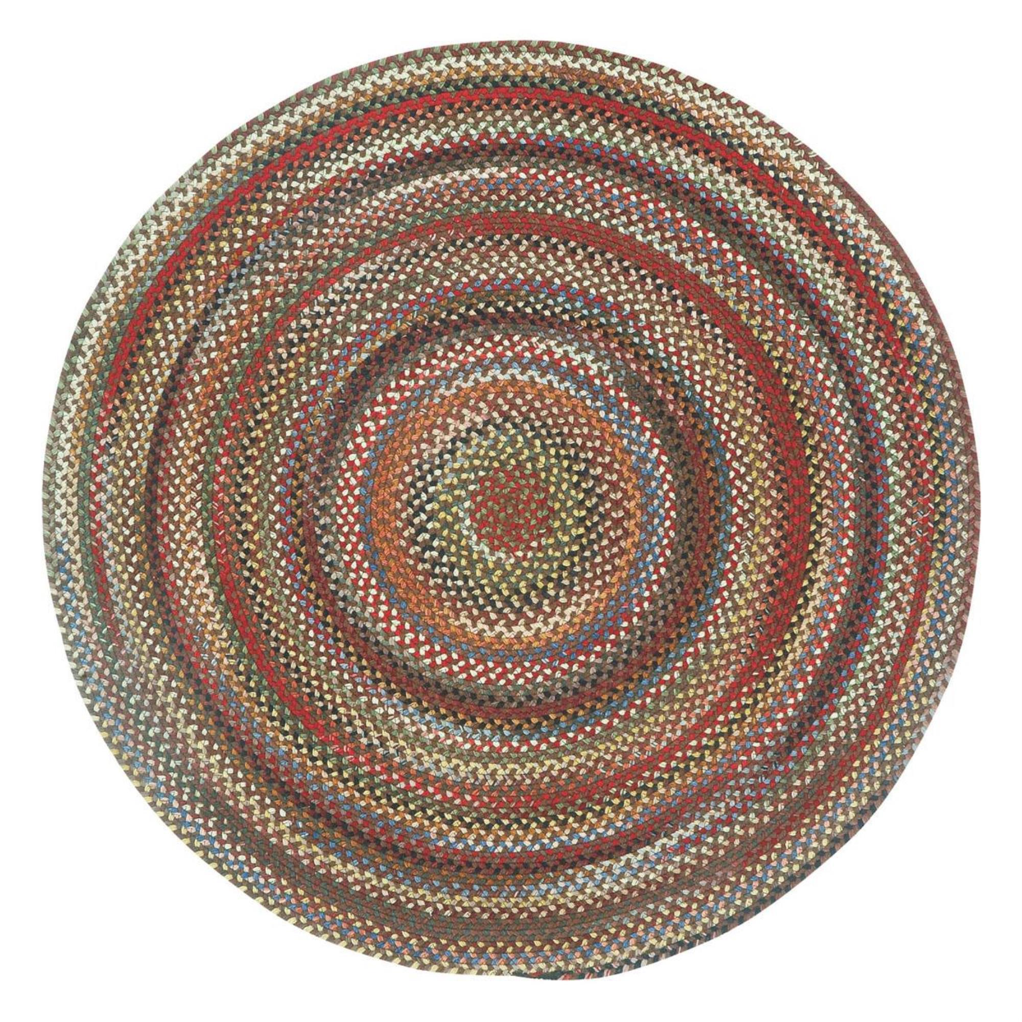 Capel Americana 0346-700 5'6" Round Mocha Area Rug | Shop NFM