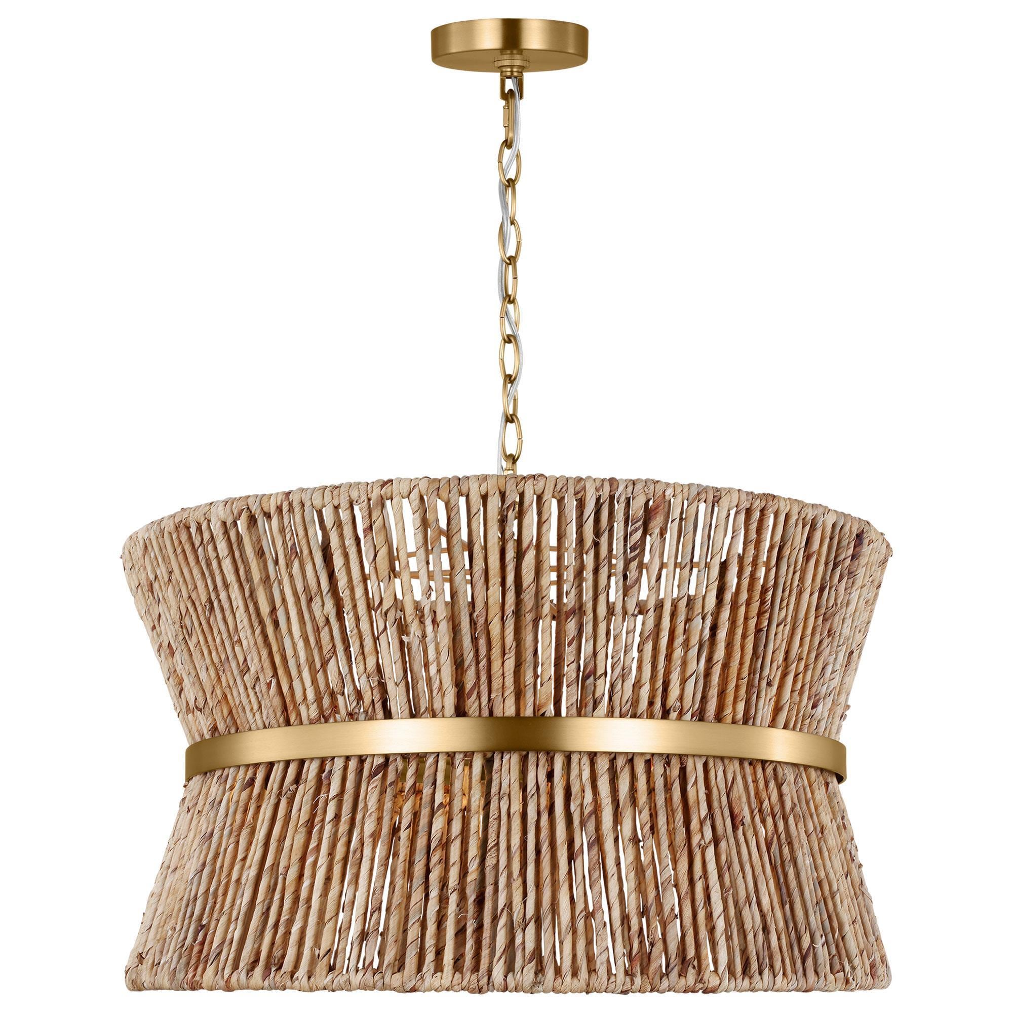 Murray Feiss Thurlo 3-Light Medium Hanging Shade in Satin Brass