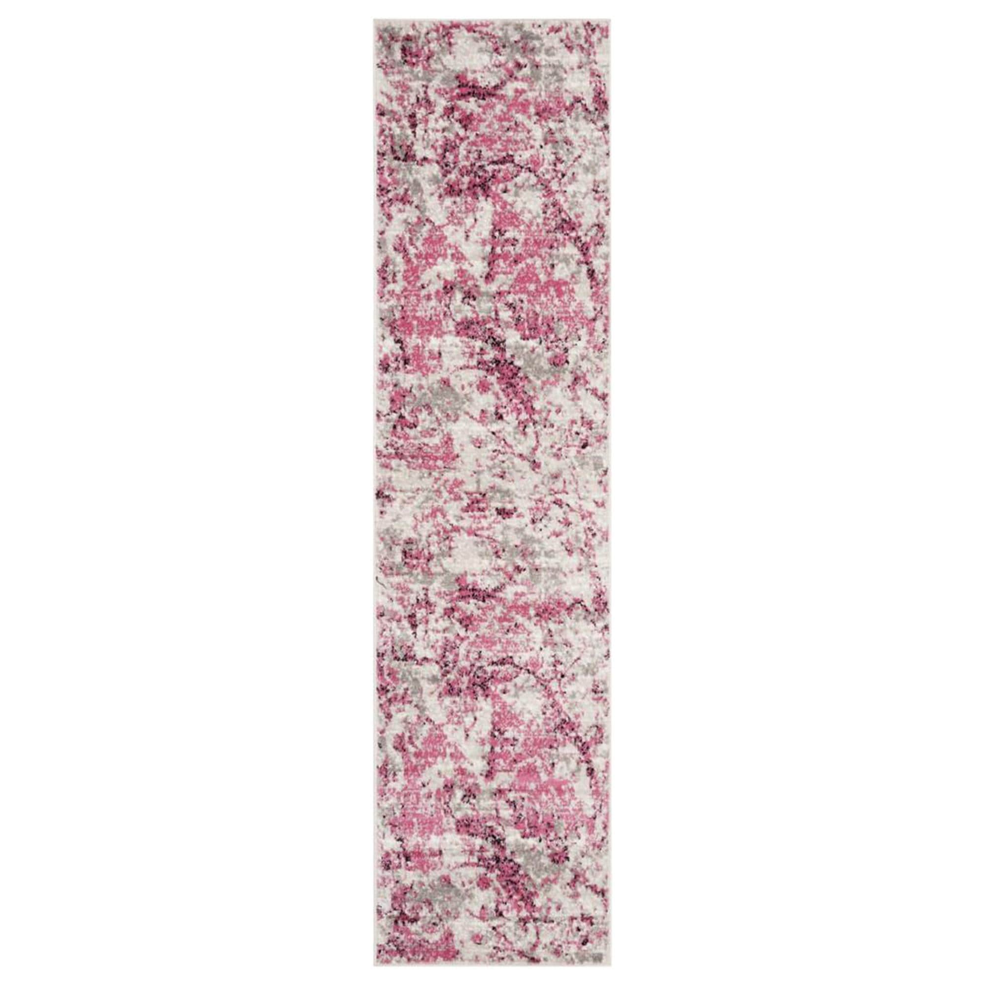 Safavieh Skyler SKY186N 2' x 6' Pink and Ivory Scatter Rug