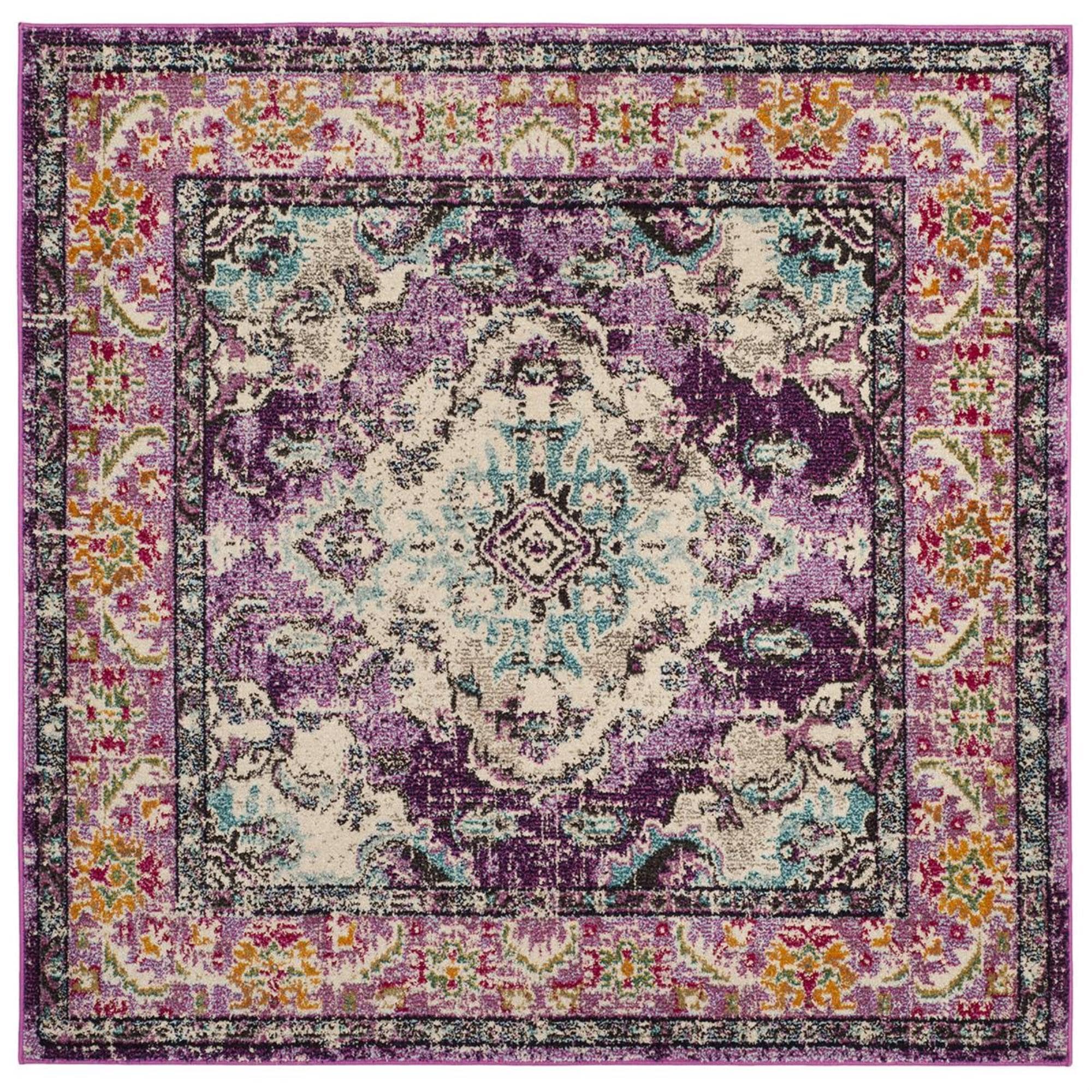 Safavieh Monaco MNC243L-5SQ 5' Square Violet/Light Blue Area Rug