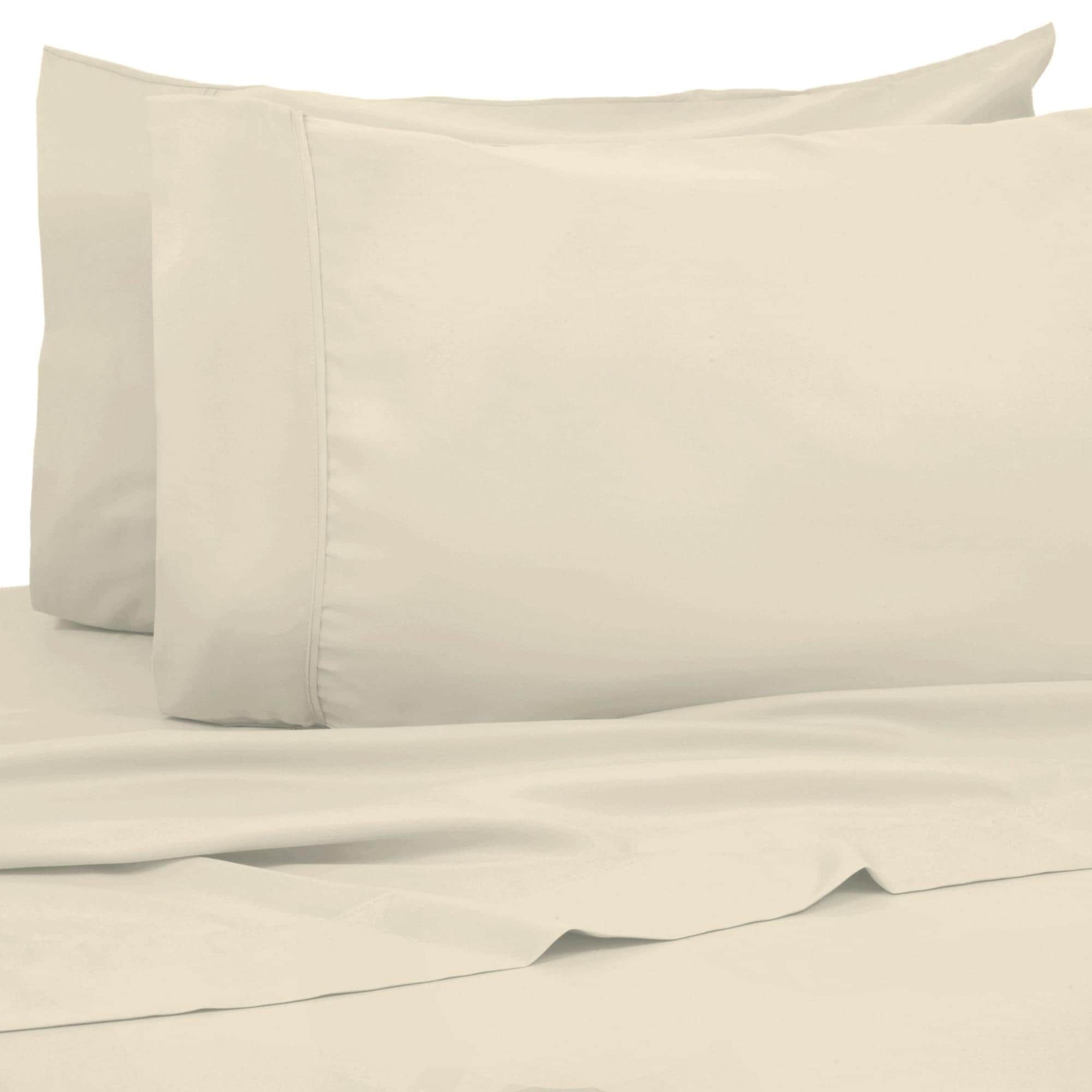 Trade Linker 4-Piece Queen Dorm Room 200 Thread Count Sheet Set in Linen