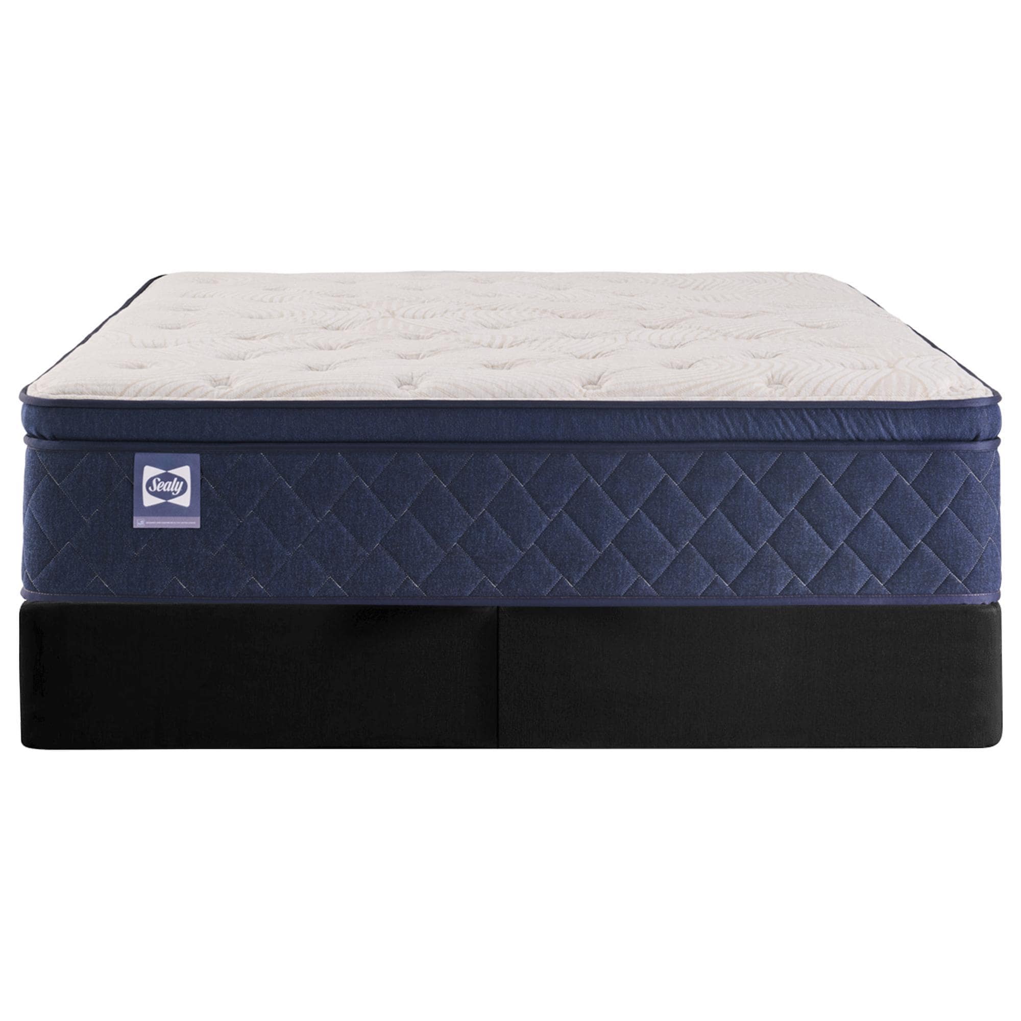 Sealy Safa Park Soft Pillowtop King Mattress with High Profile Box Springs