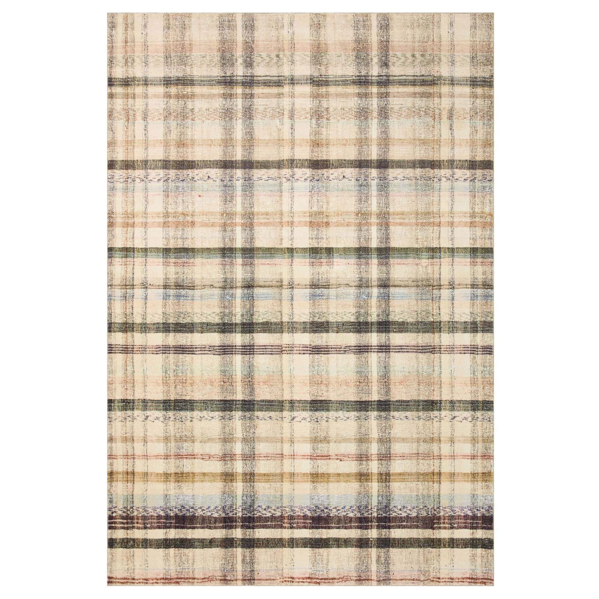 Chris Loves Julia x Loloi Humphrey 7'3" x 9'3" Ivory and Multicolor ...