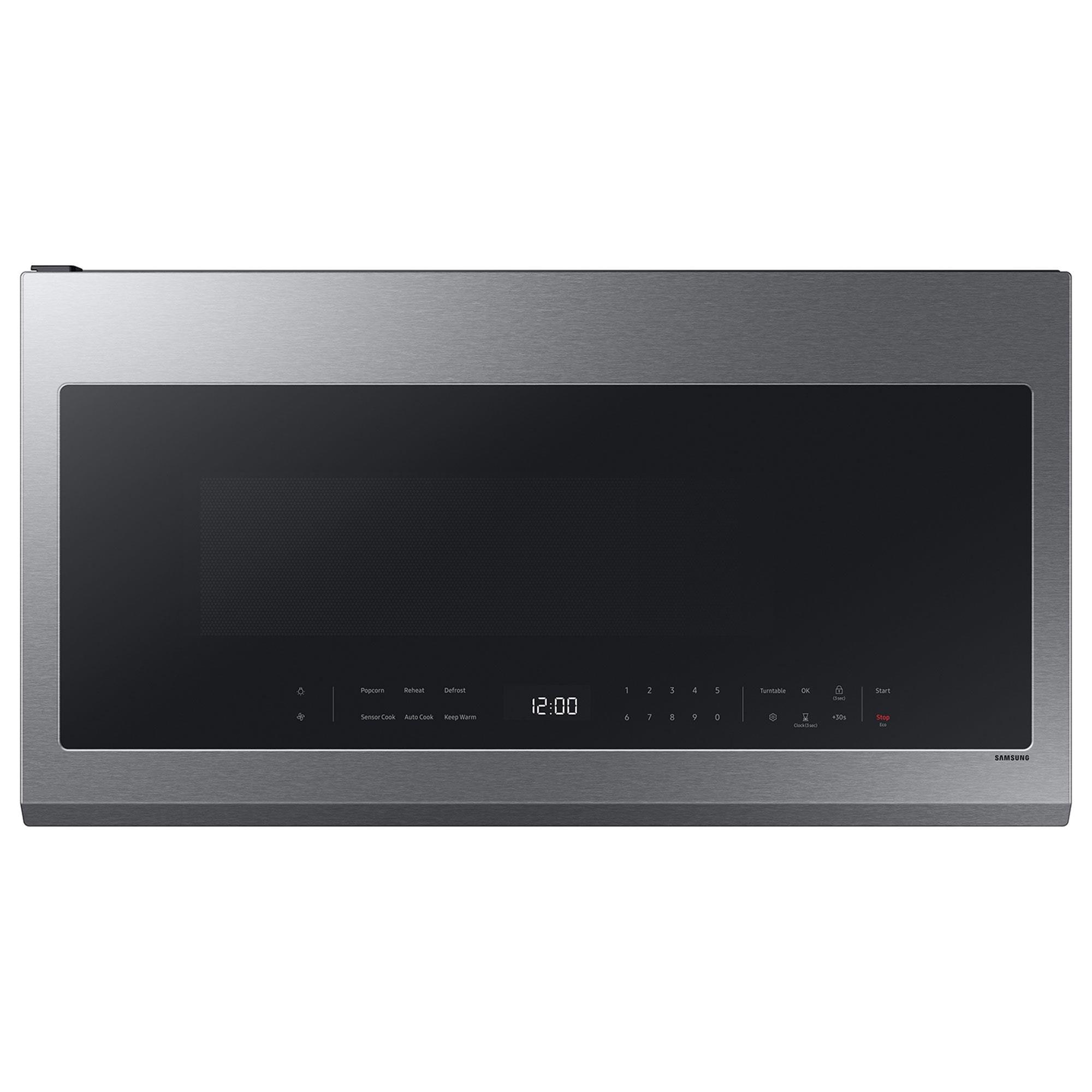 Samsung Bespoke 2.1 Cu. Ft. Smart Over-The-Range Microwave with Auto ...