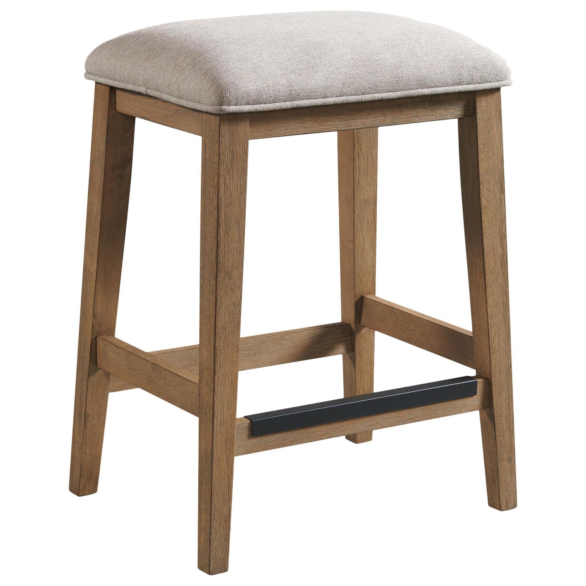 Hawthorne Furniture Landmark Backless Stool in Weathered Oak