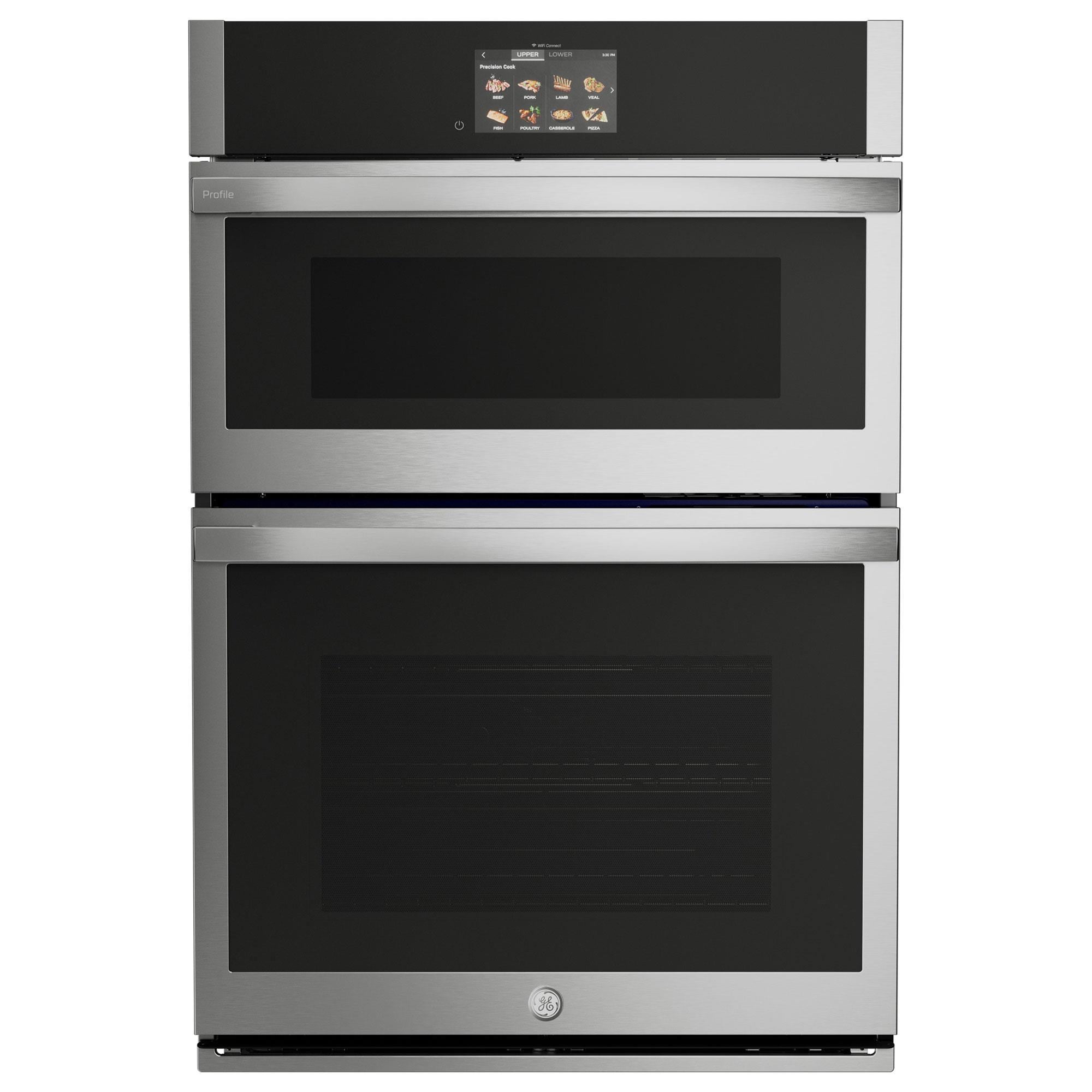 GE Profile 30" Double Electric Wall Oven with Convection in Stainless Steel