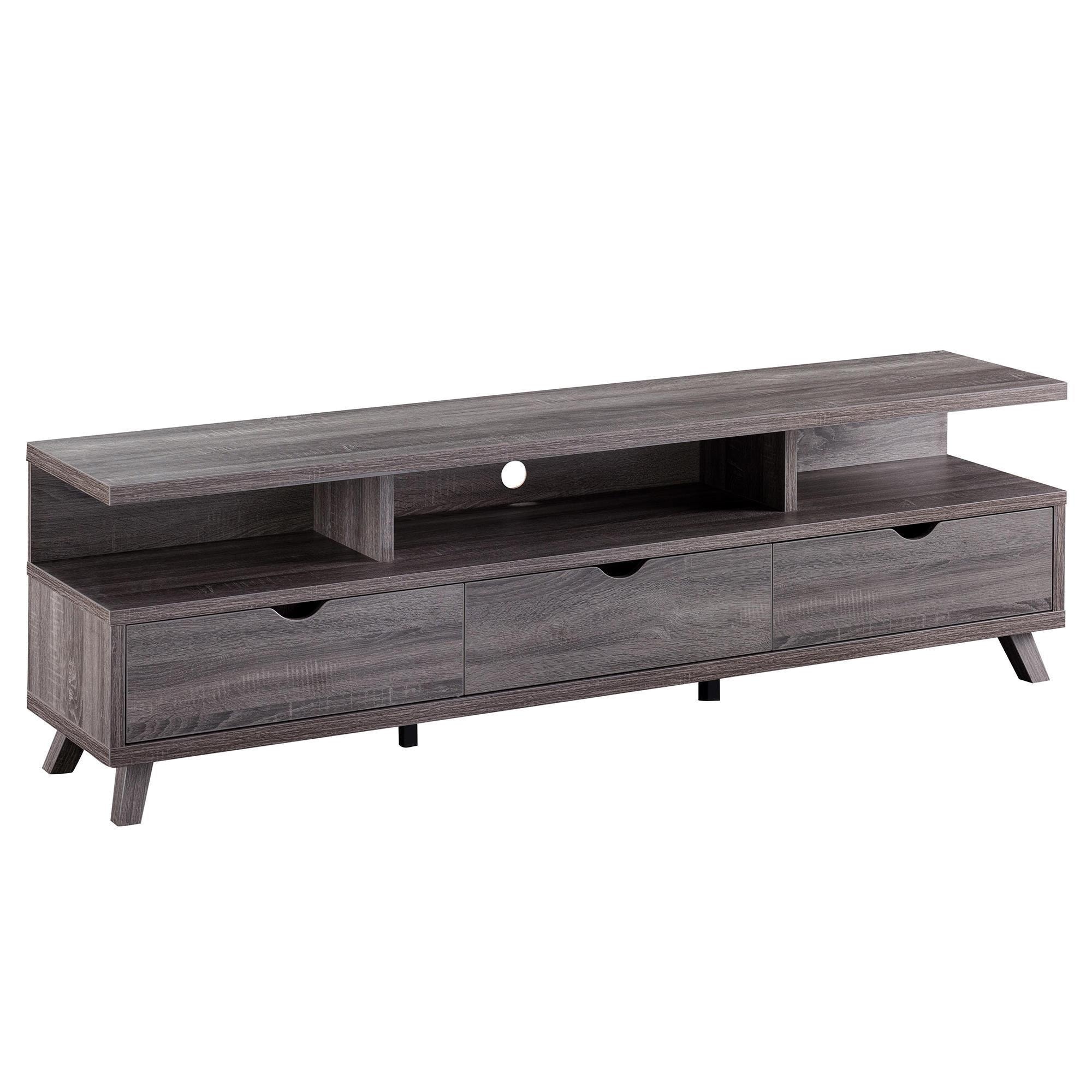 Global Movement 71" TV Stand in Distressed Grey
