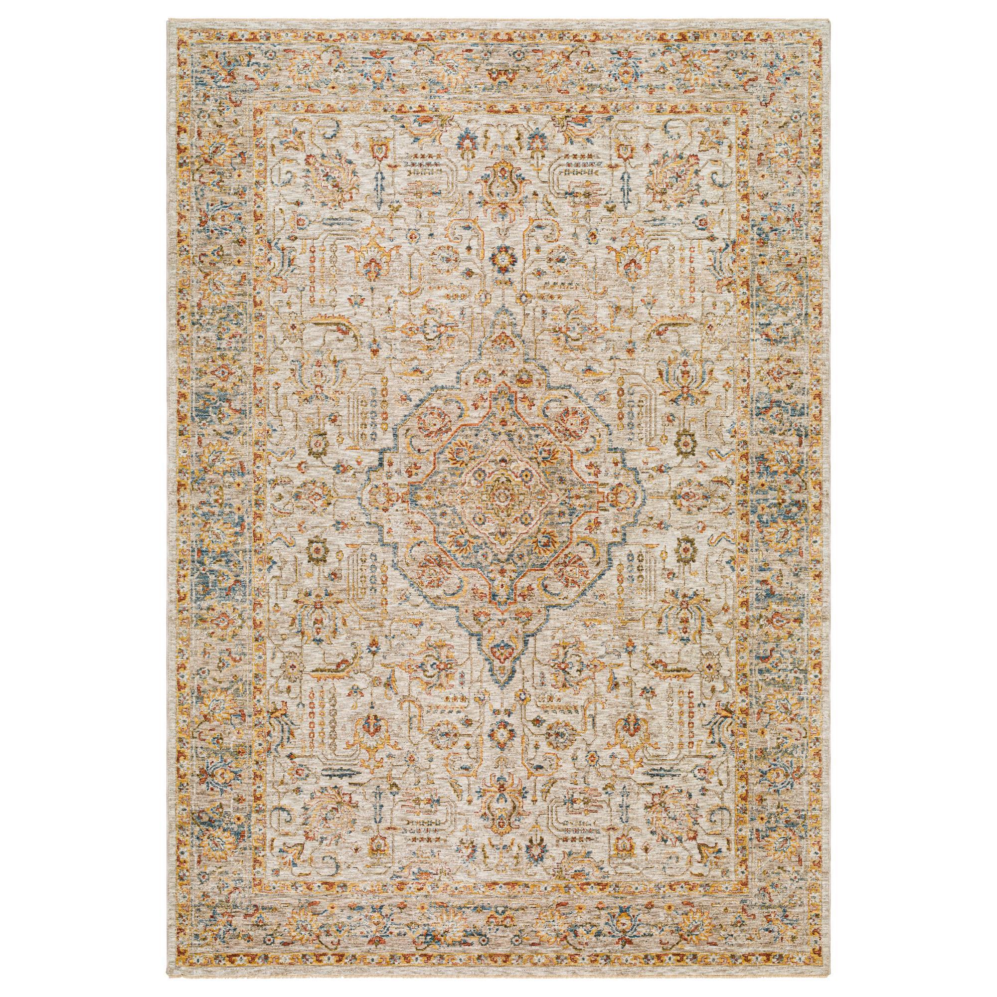 Surya Mona Lisa 7'10" x 10'3" Light Sage, Tan, Mustard, Olive, Brick ...