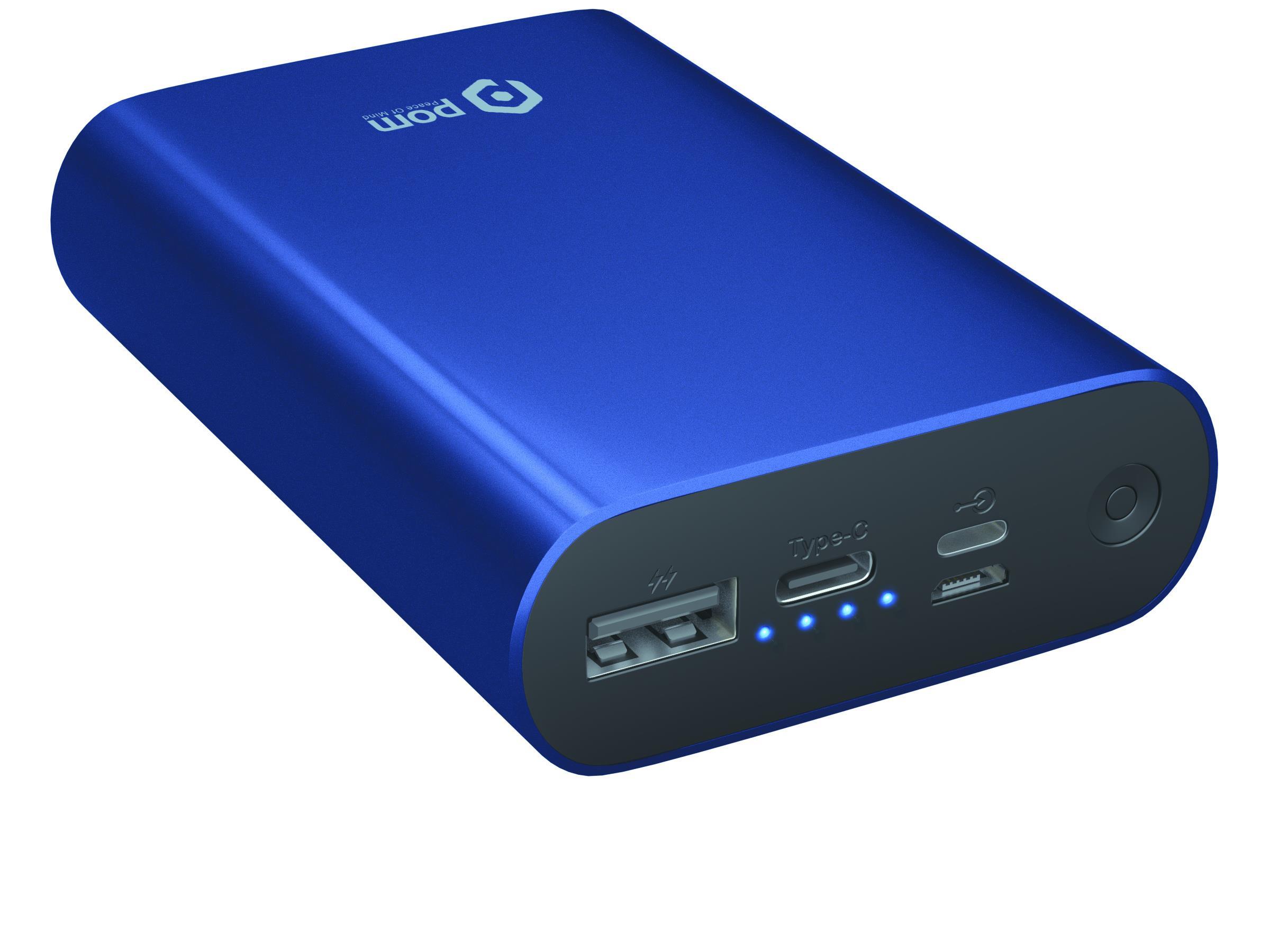 Pom Gear 10400 mAh Power Bank mb in Blue