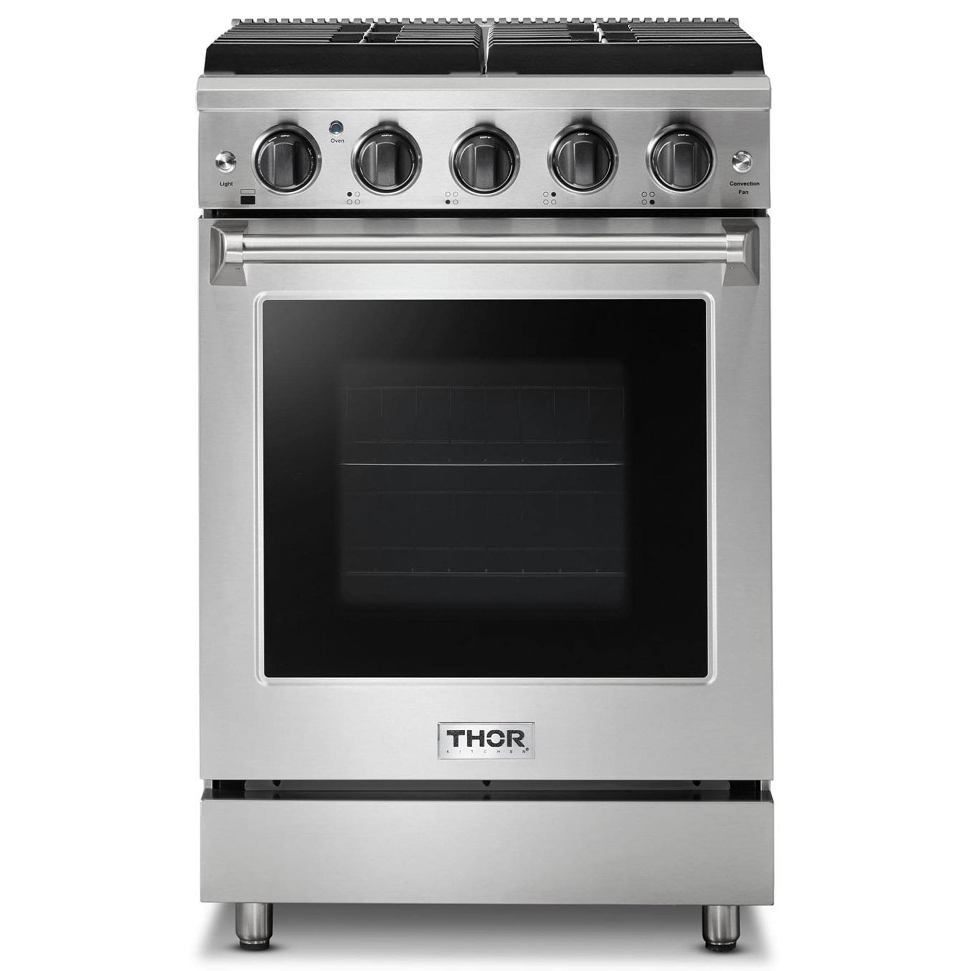 Thor Kitchen 24" Freestanding Professional Gas Range with Storage ...