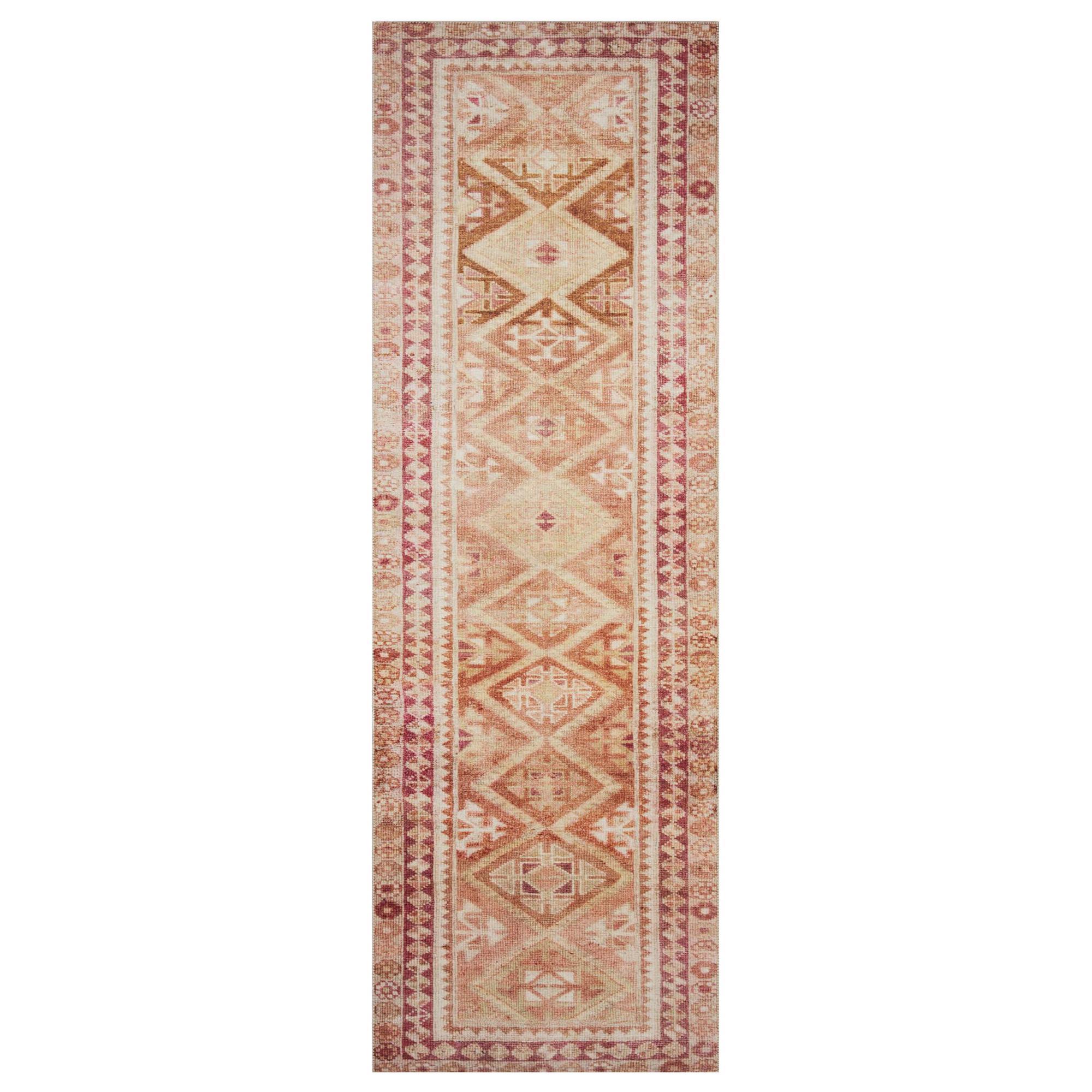 Loloi II Layla 2'6" x 9'6" Natural and Spice Runner | NFM