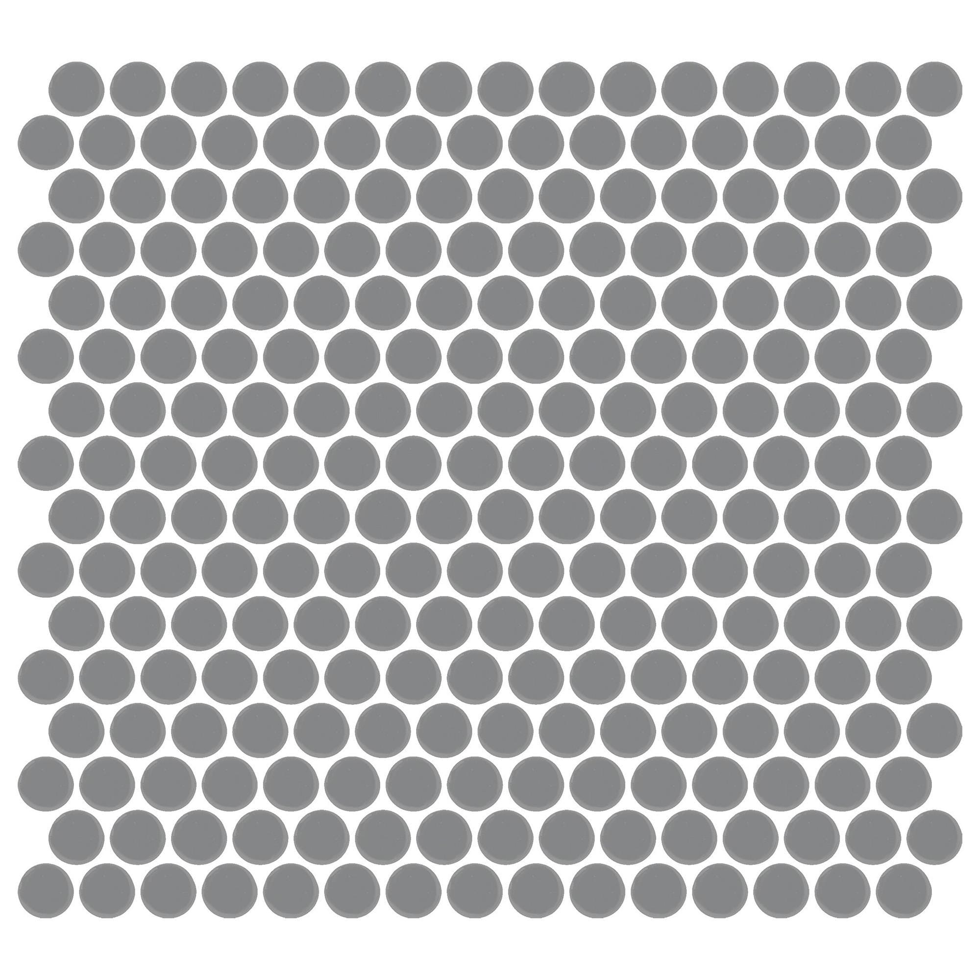 Dal-Tile Color Wheel Matte Suede Gray 13" x 11" Ceramic Mosaic Sheet