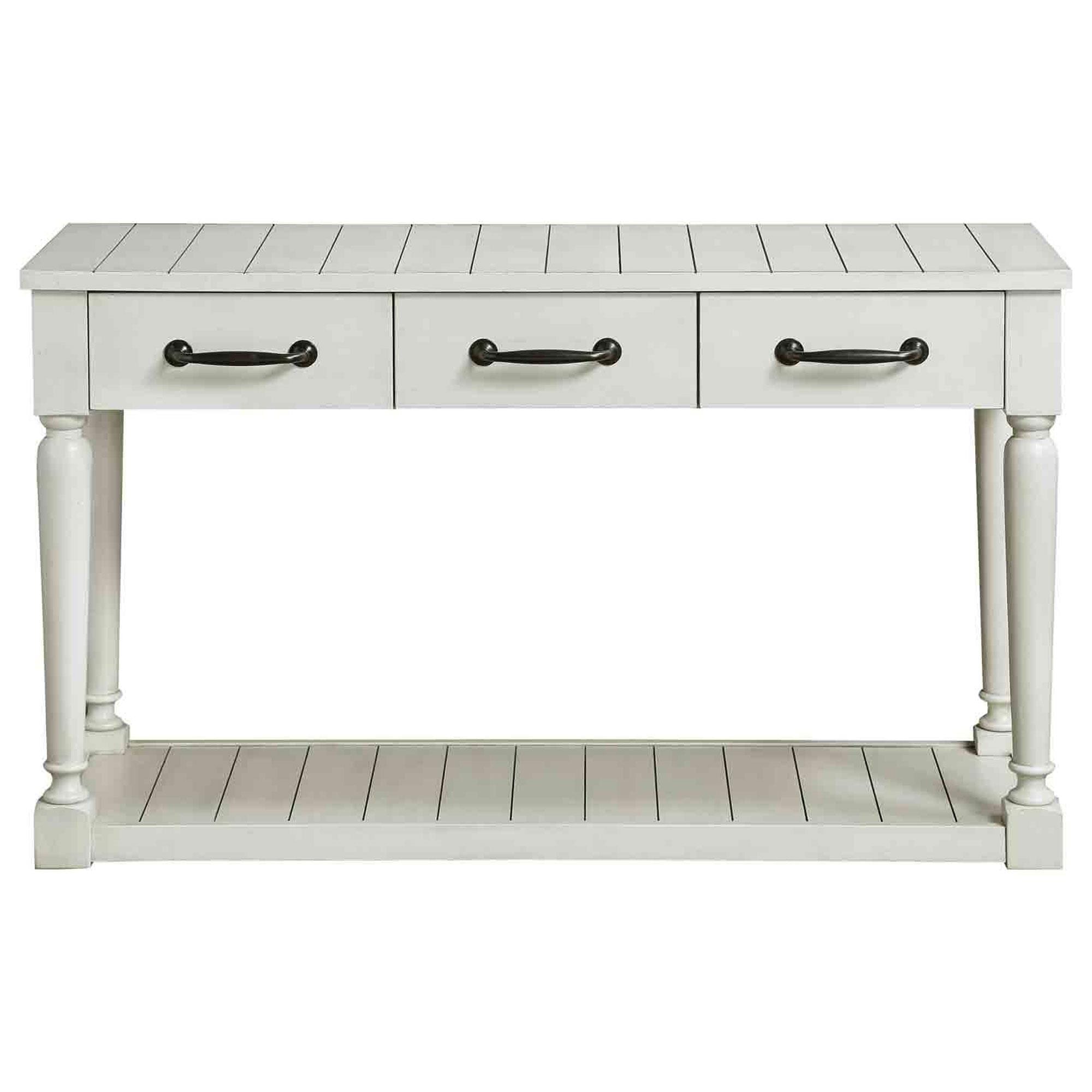 Crystal City Hemingway Sofa Table in Alabaster