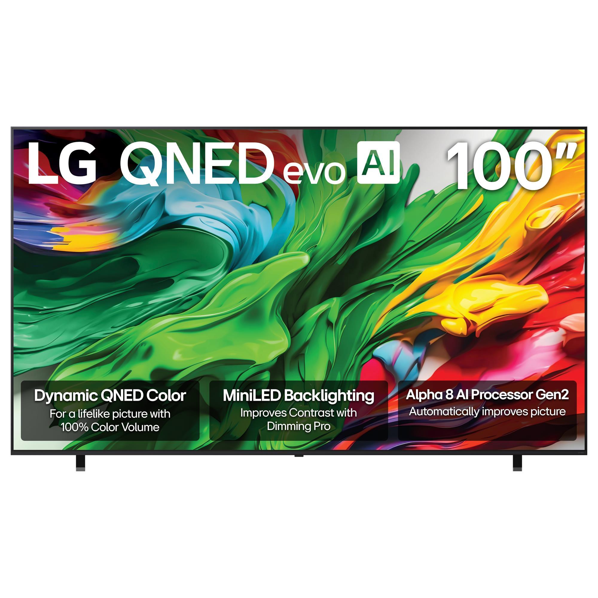 LG 100" Class QNED85A Series AI evo Mini LED 4K Ultra HD in Black ...