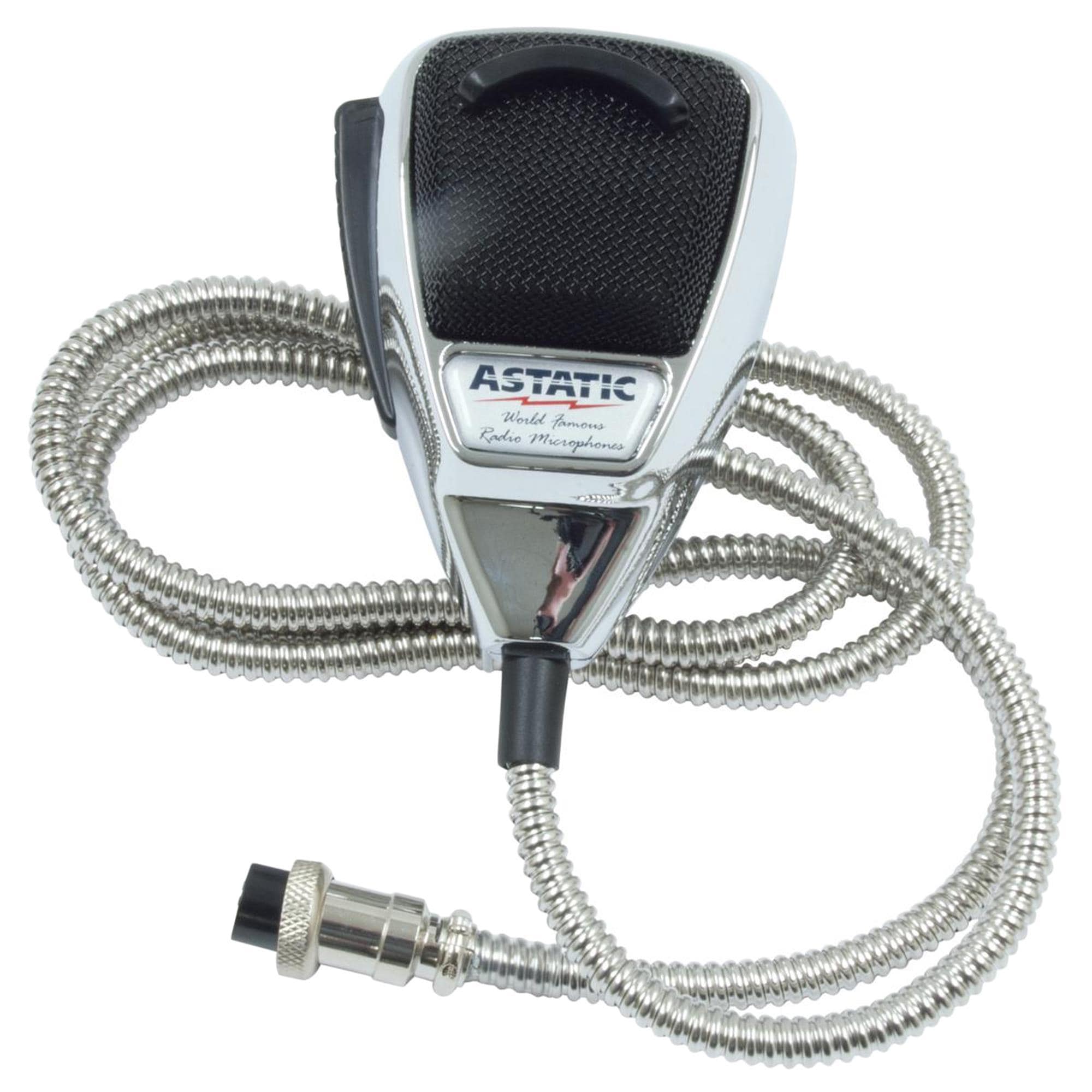 Astatic Noise Cancelling 4-Pin CB Microphone in Chrome