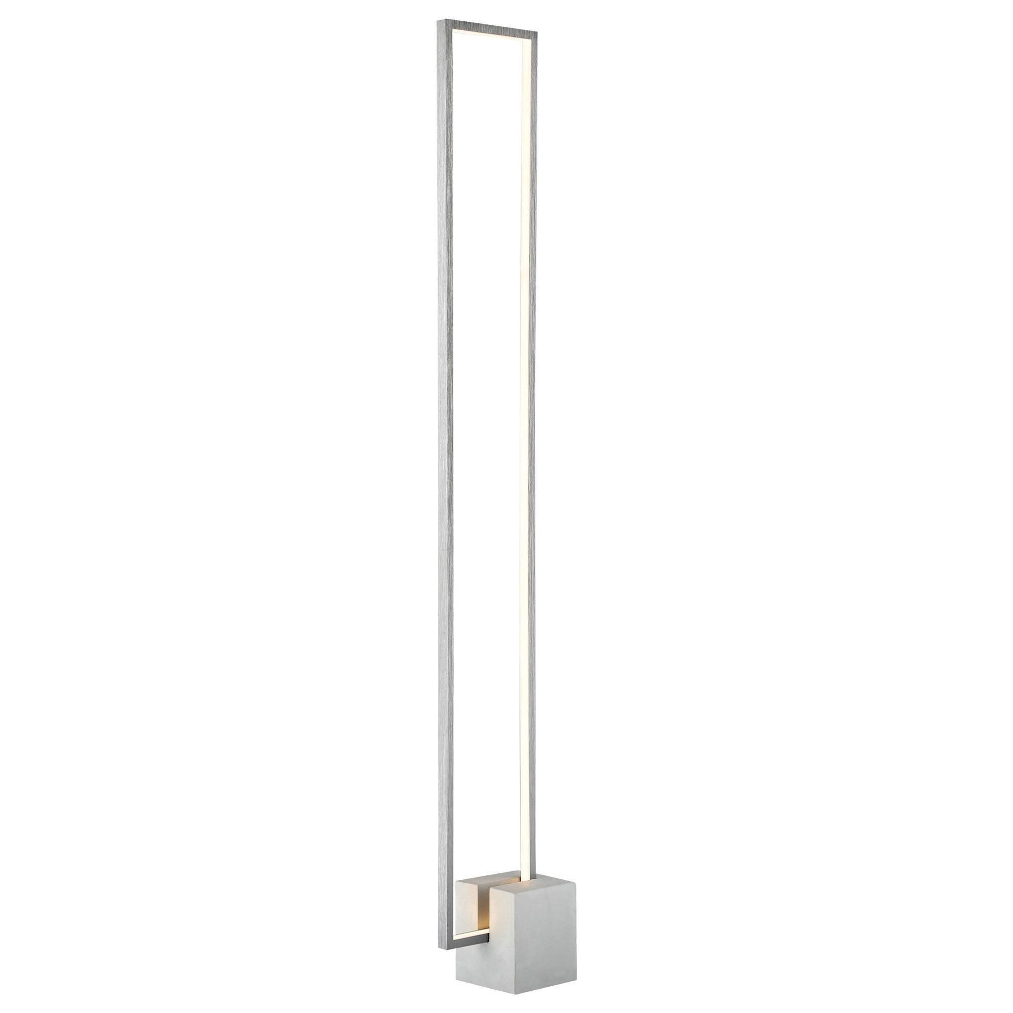 Lite Source LED Floor Lamp in Aluminum | Nebraska Furniture Mart