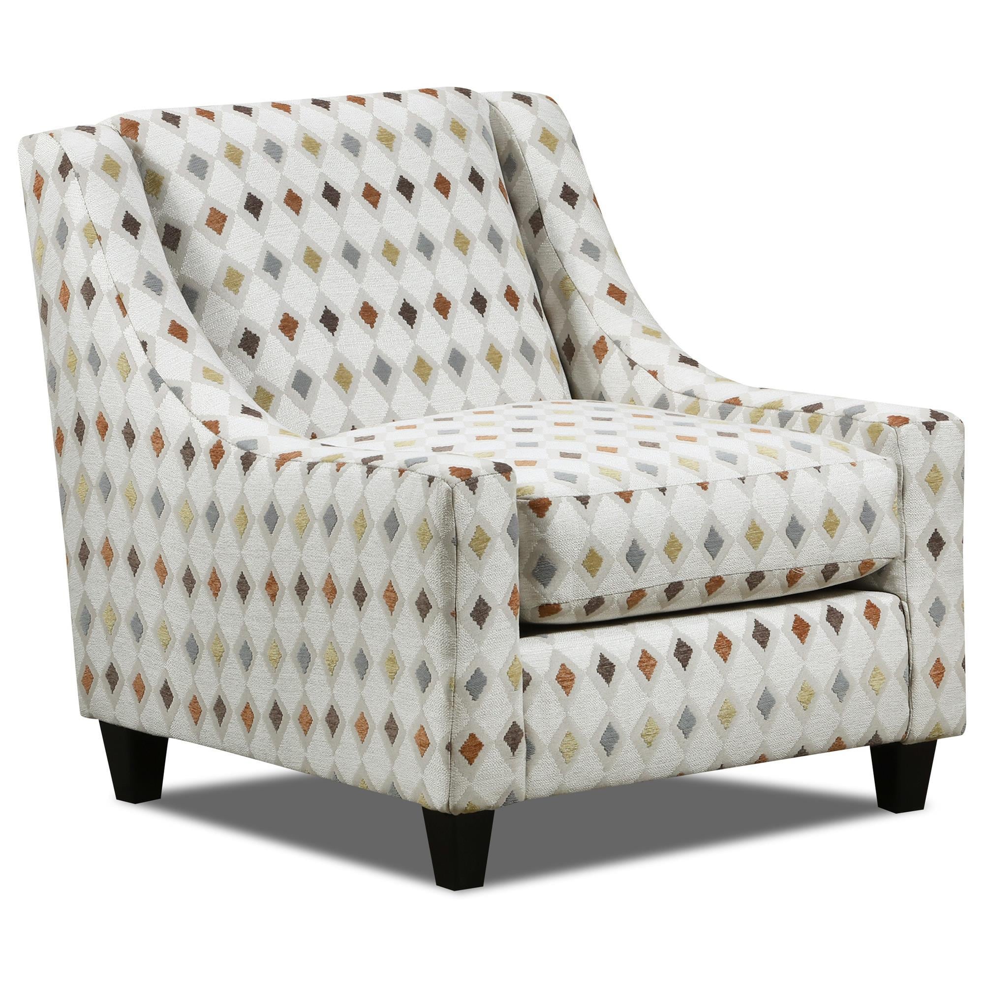 Fusion Furniture Wowza Sand Accent Chair in Mara Patina