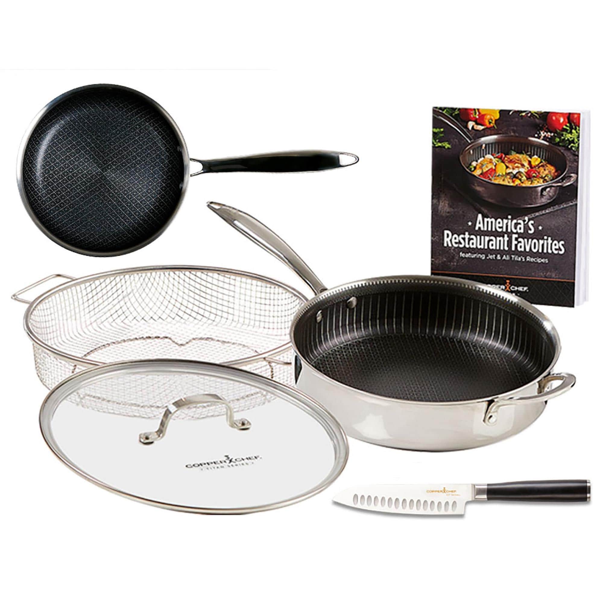 Power A Titan 6-Piece Cookware Set in Stanless Steel and Black