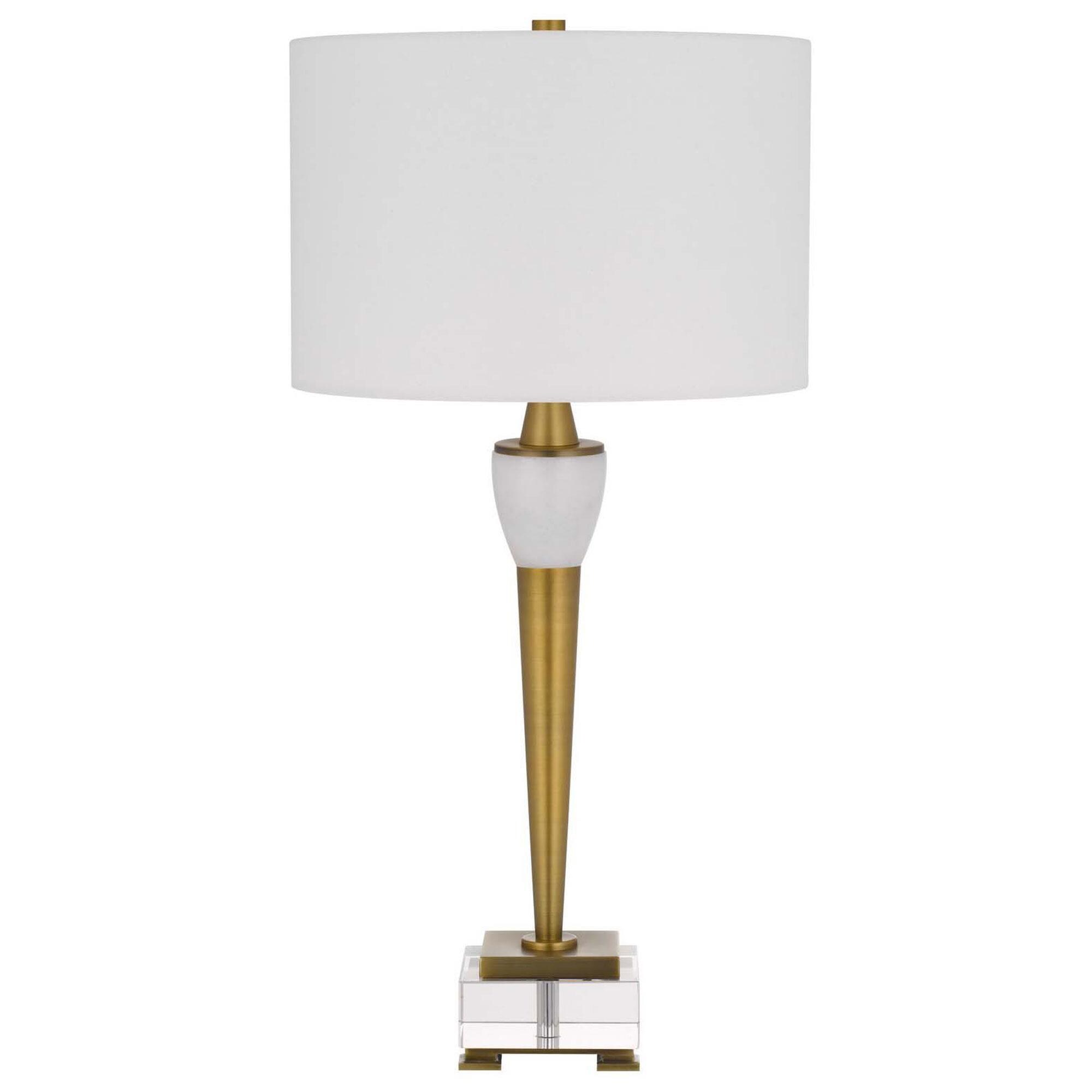 Cal Lighting Bradford Table Lamp in Antique Brass | Shop NFM
