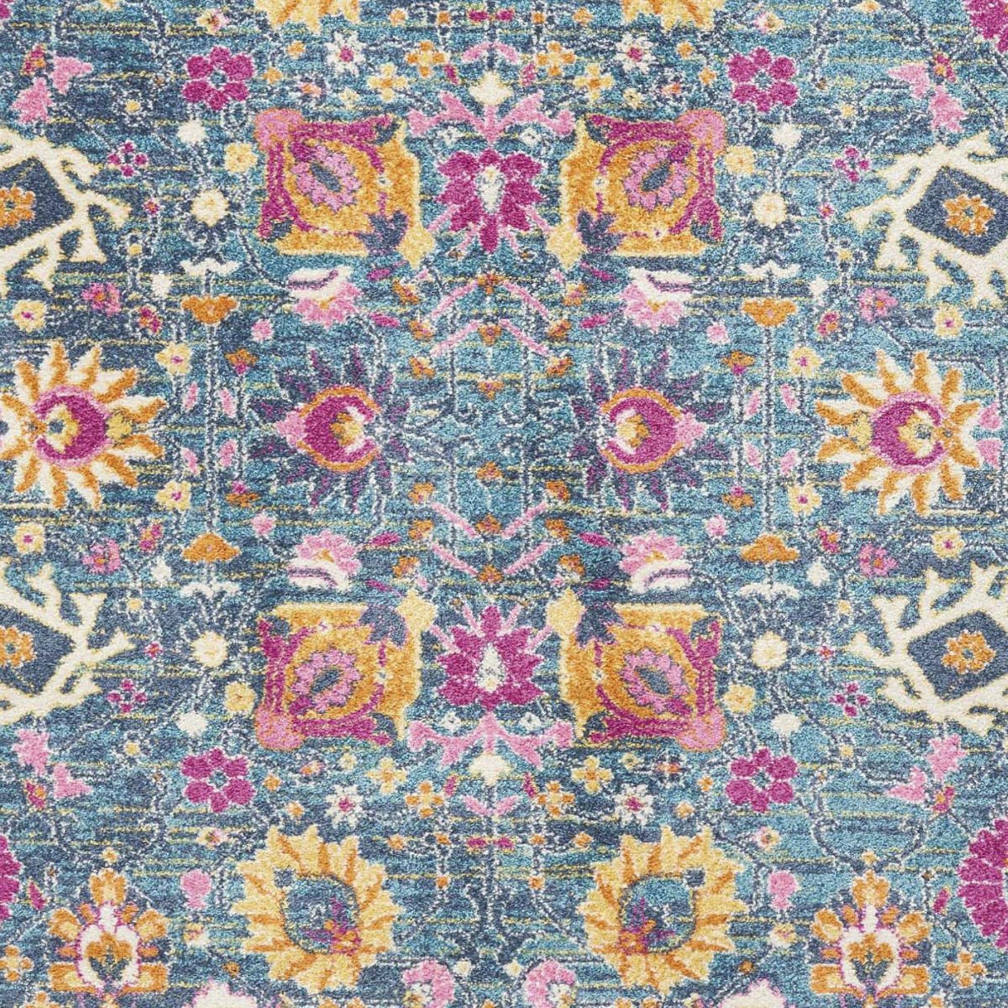 Nourison Passion PSN01 3'9" x 5'9" Denim Area Rug