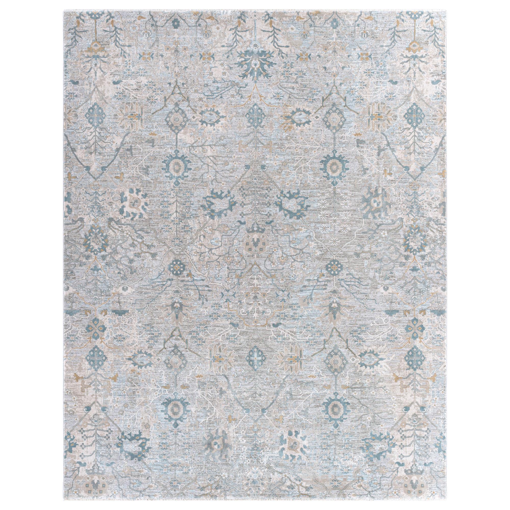 Surya Brunswick 7'10" x 10'3" Beige, Sage, Blue and Gray Area Rug