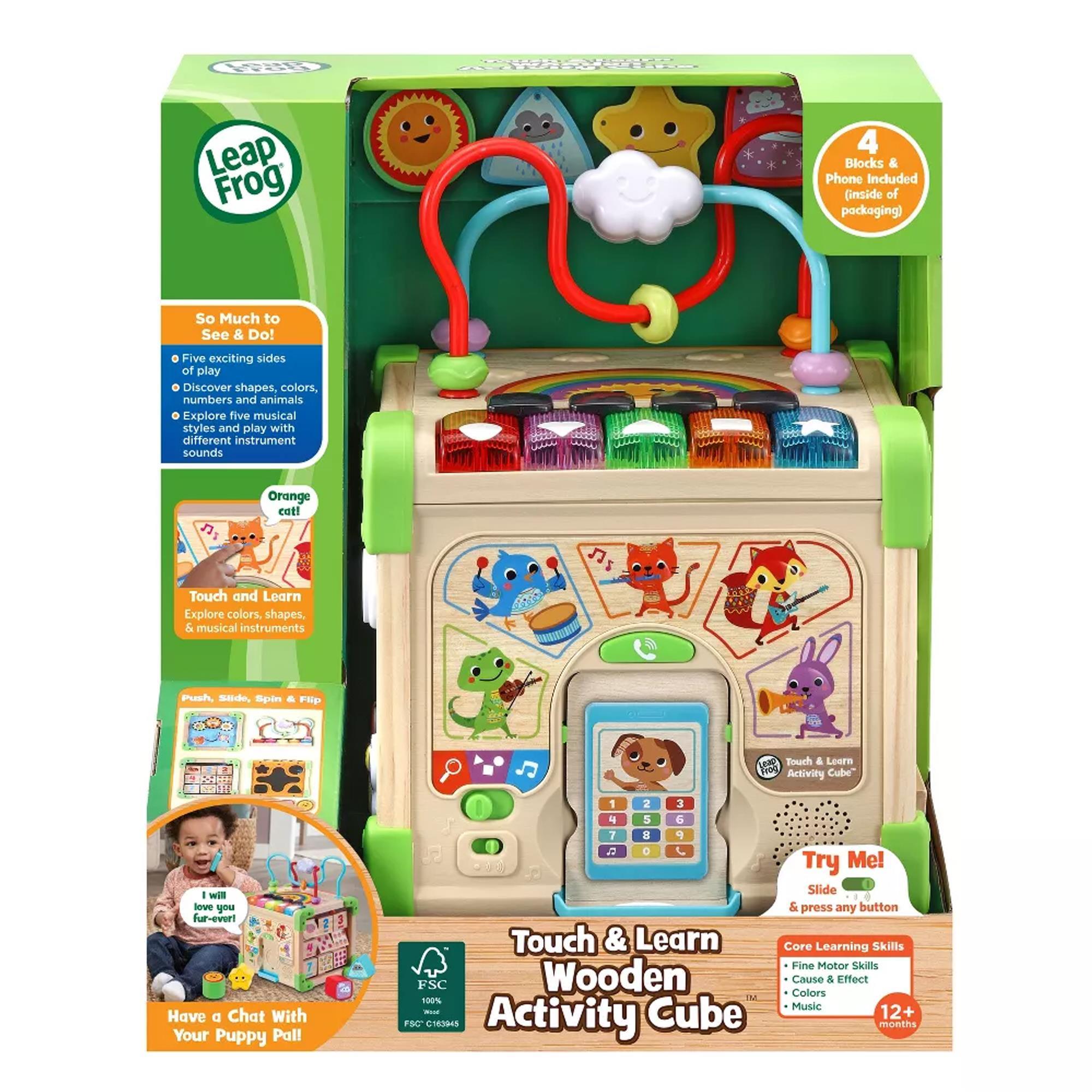 Leapfrog Touch and Learn Wooden Activity Cube | Shop NFM