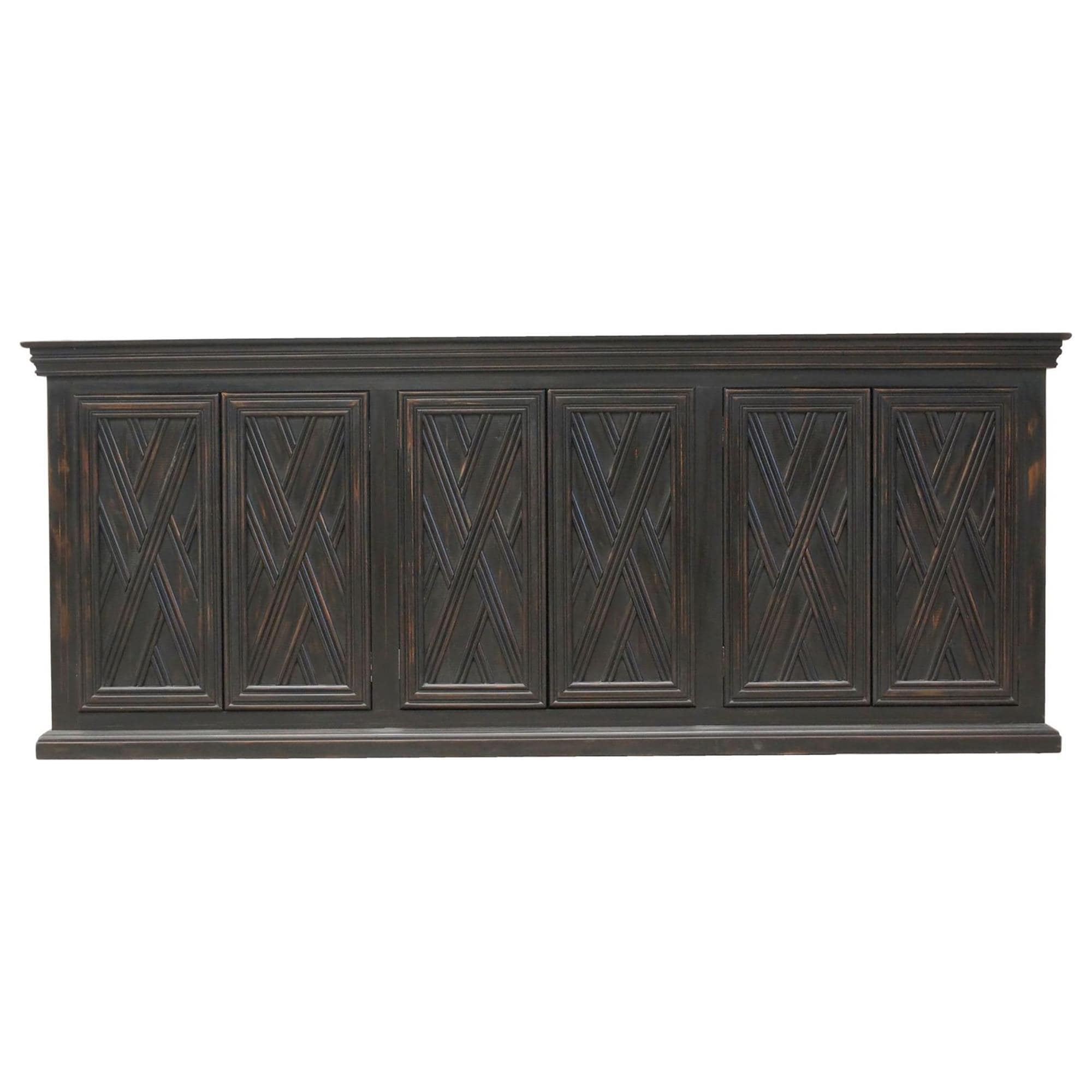 Heirloom Home Merryweather 6-Door Console in Washed Black