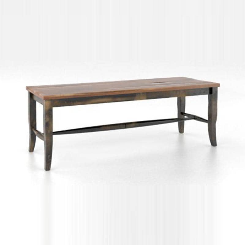 Canadel Champlain Bench in Black/Spice Washed