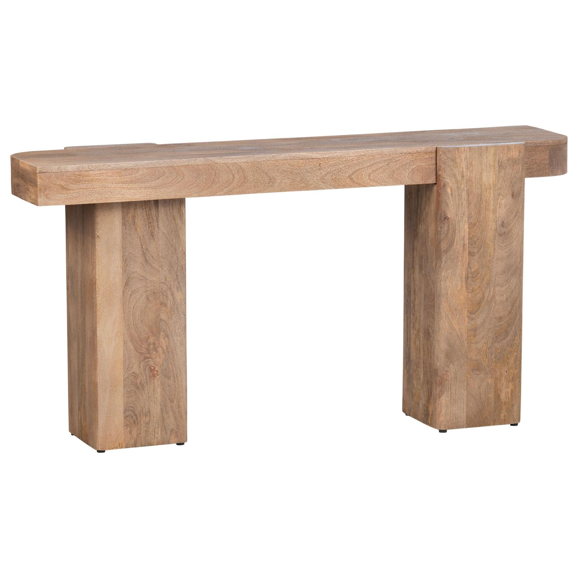 Crestview Collection Lafayette Console Table in Natural