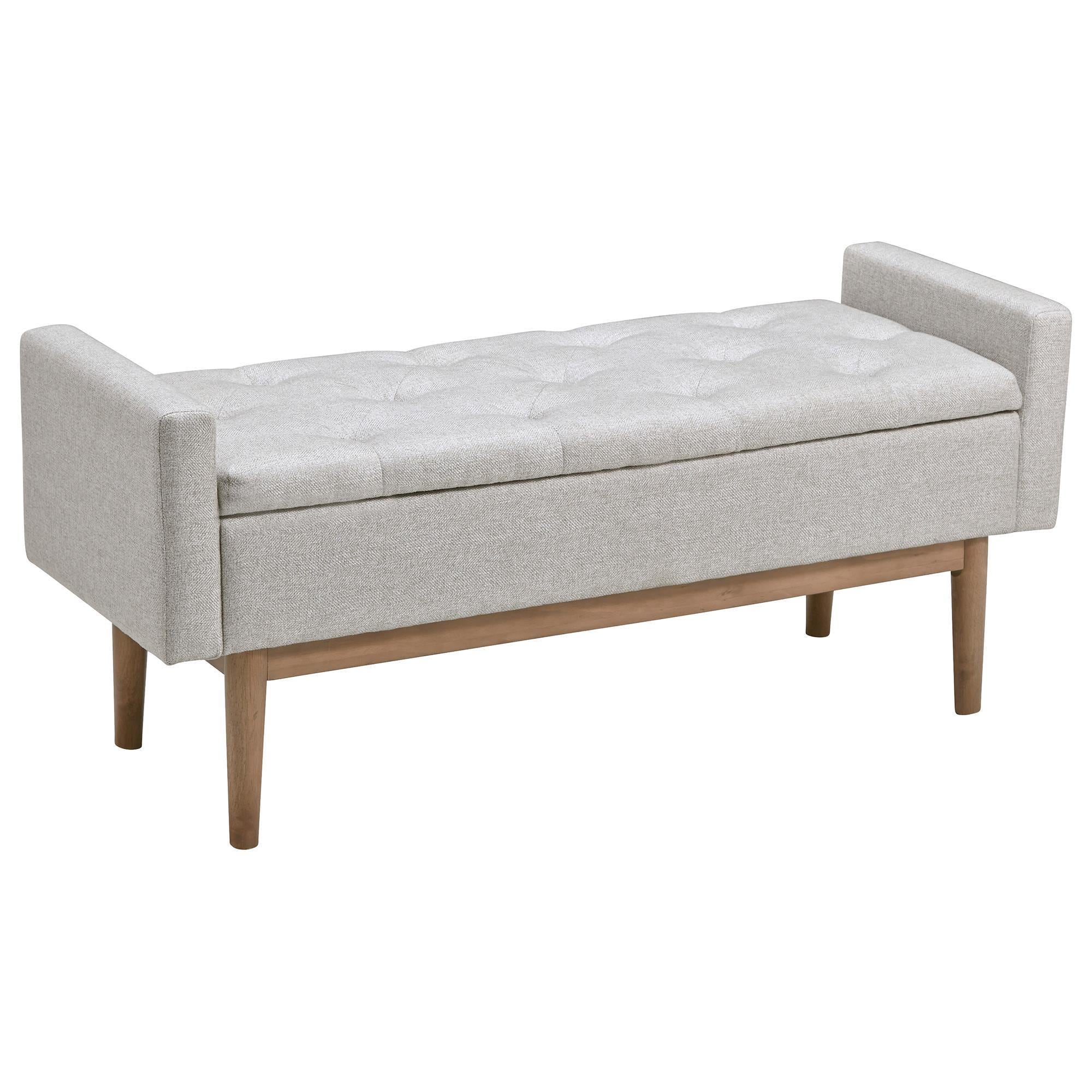 Signature Design by Ashley Briarson Storage Bench in Beige Nebraska Furniture Mart
