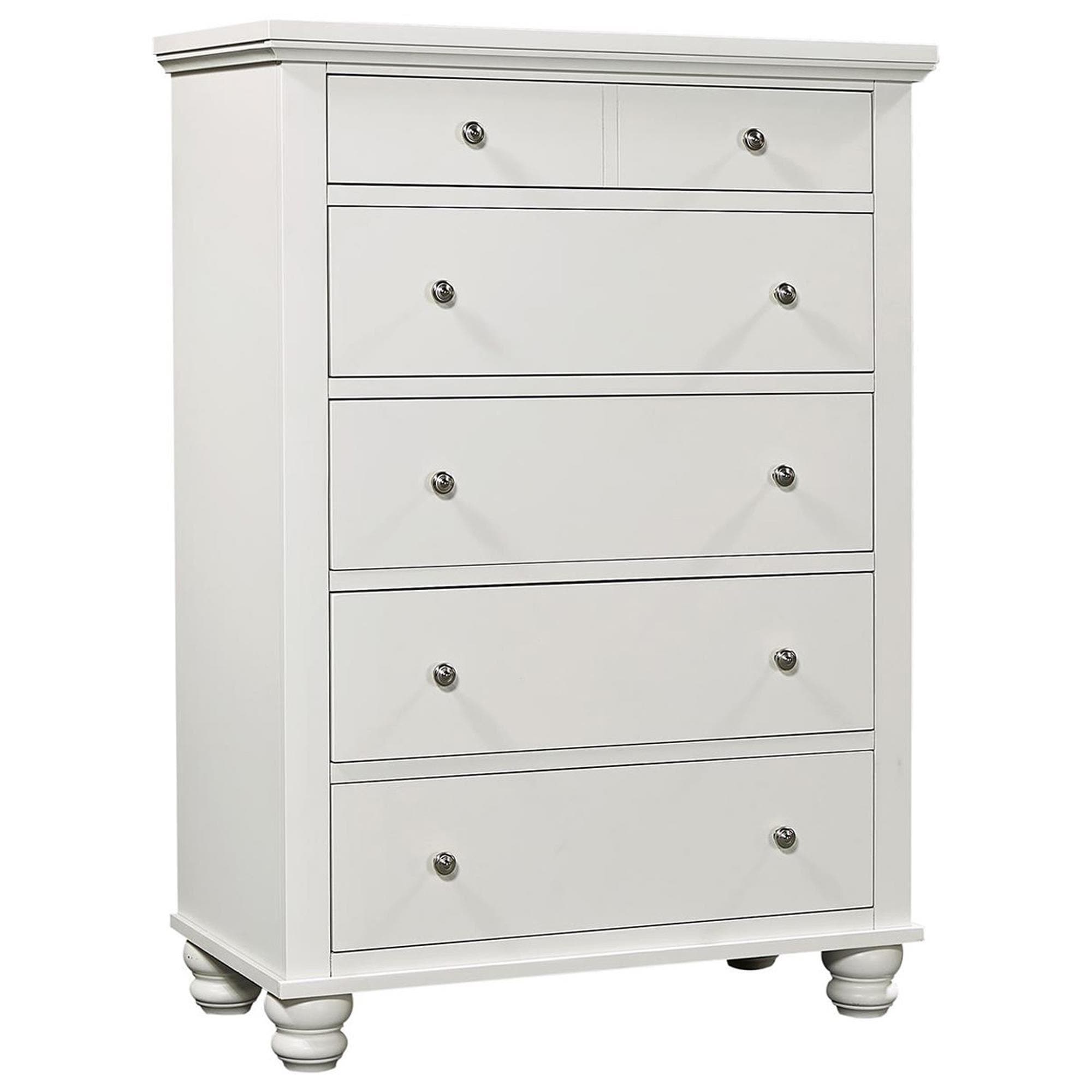 Riva Ridge Cambridge 5-Drawer Chest in White