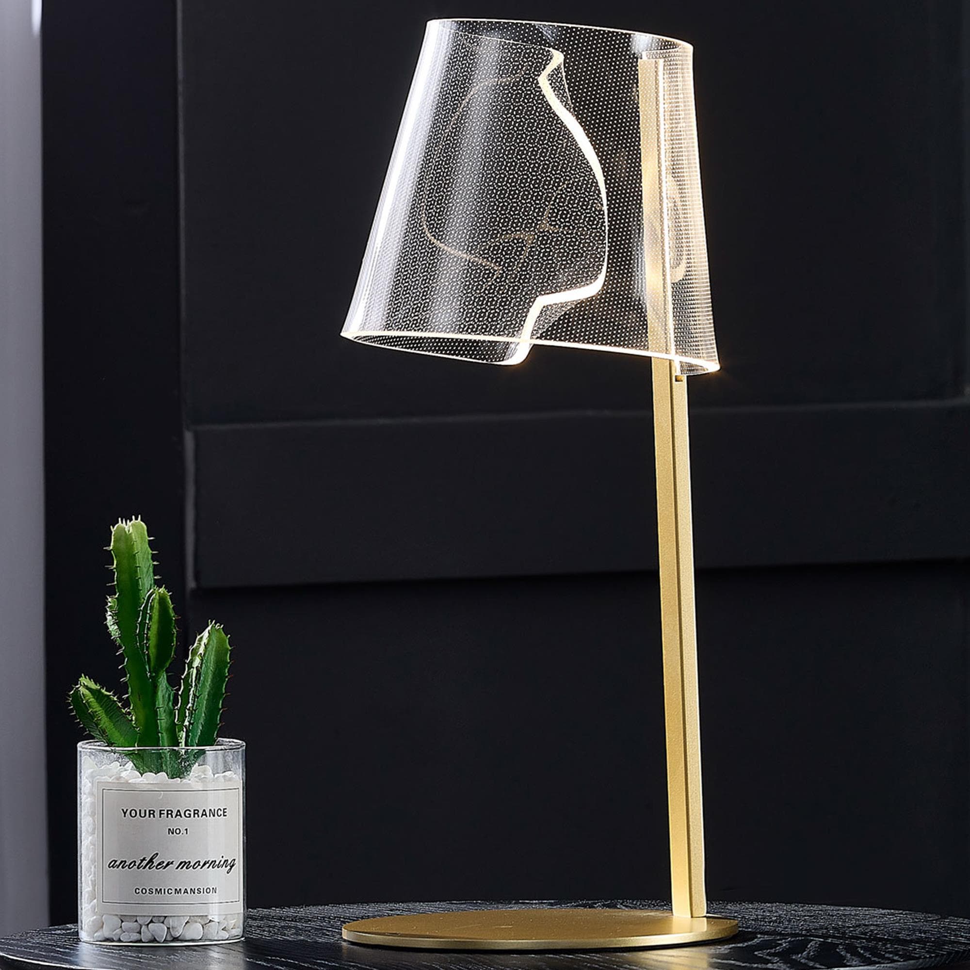 Anthony California 19" Metal Table Lamp in Gold