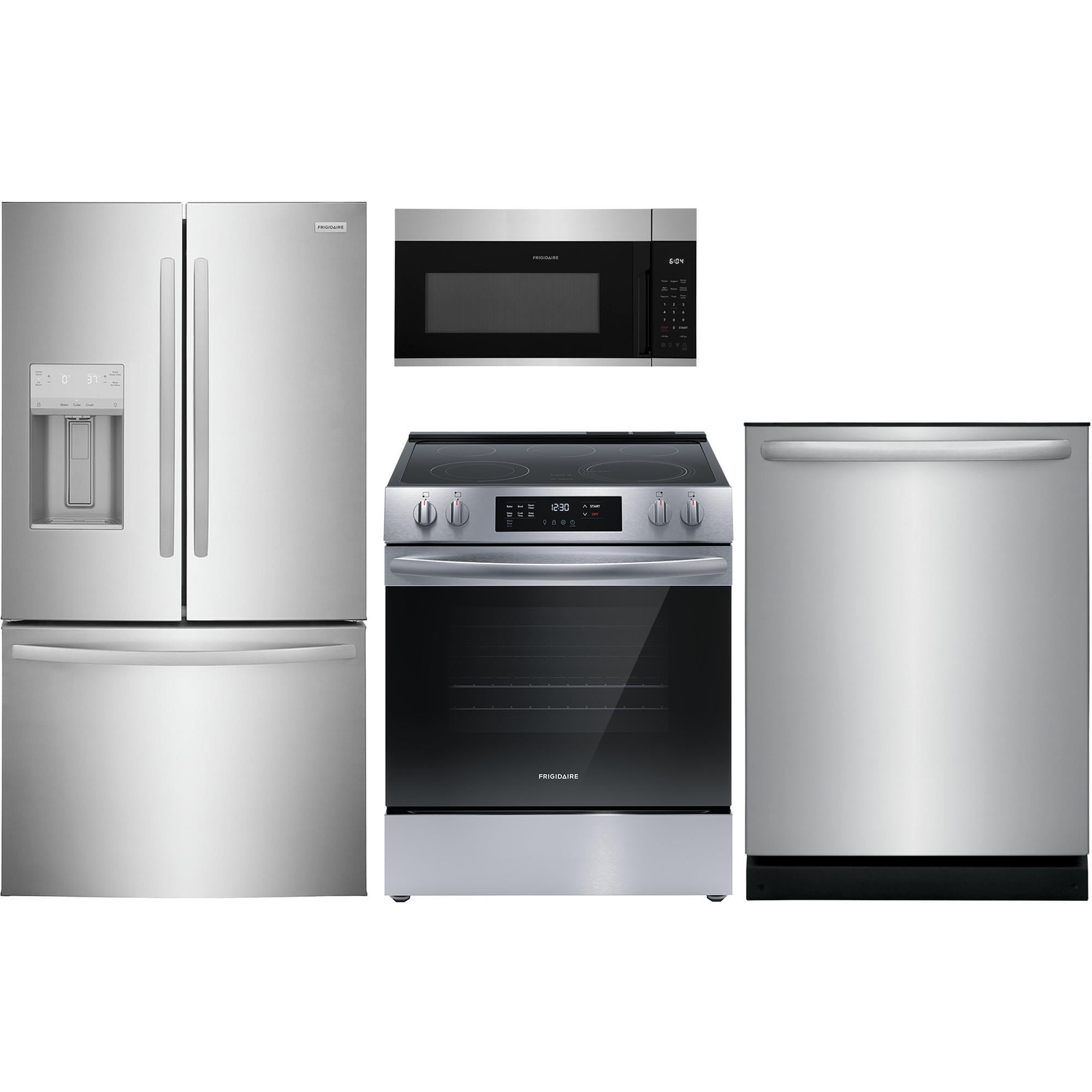 Frigidaire 4PC Kitchen Package with 7.8 Cu. Ft. Freestanding French ...