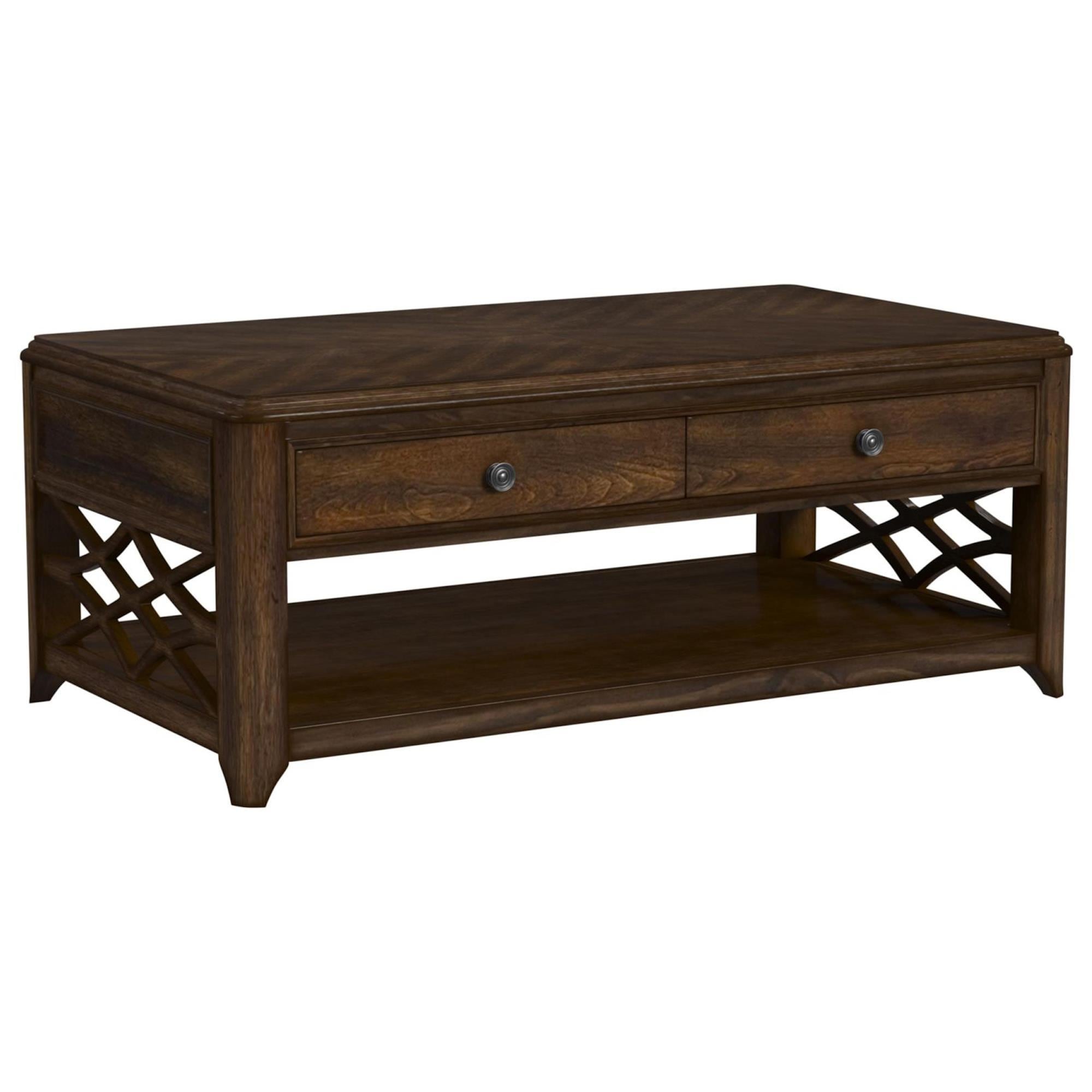 Mayberry Hill Phillipe Lift-Top Coffee Table in Cherry