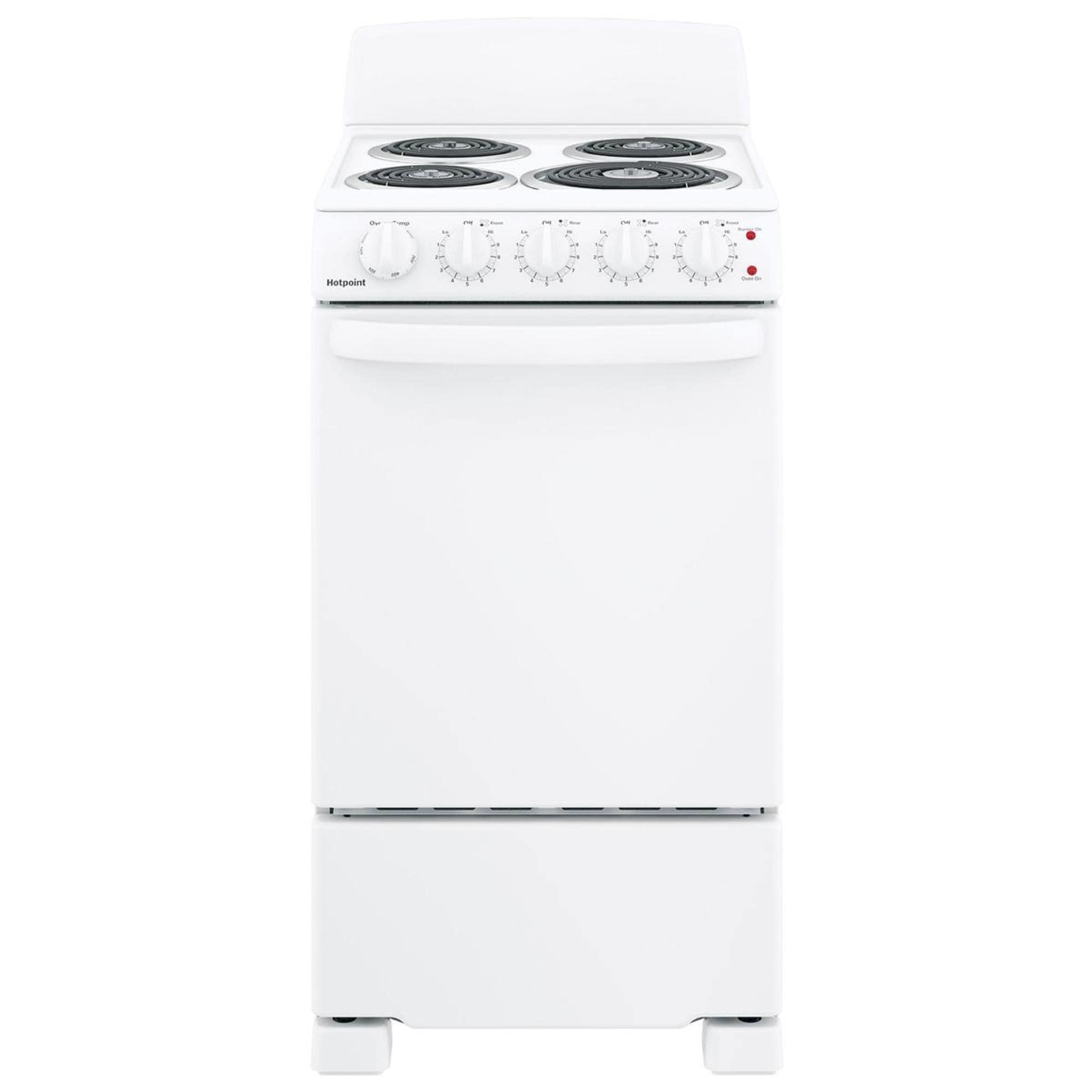 Hotpoint 20" Front-Control Electric Range in White | Nebraska Furniture ...