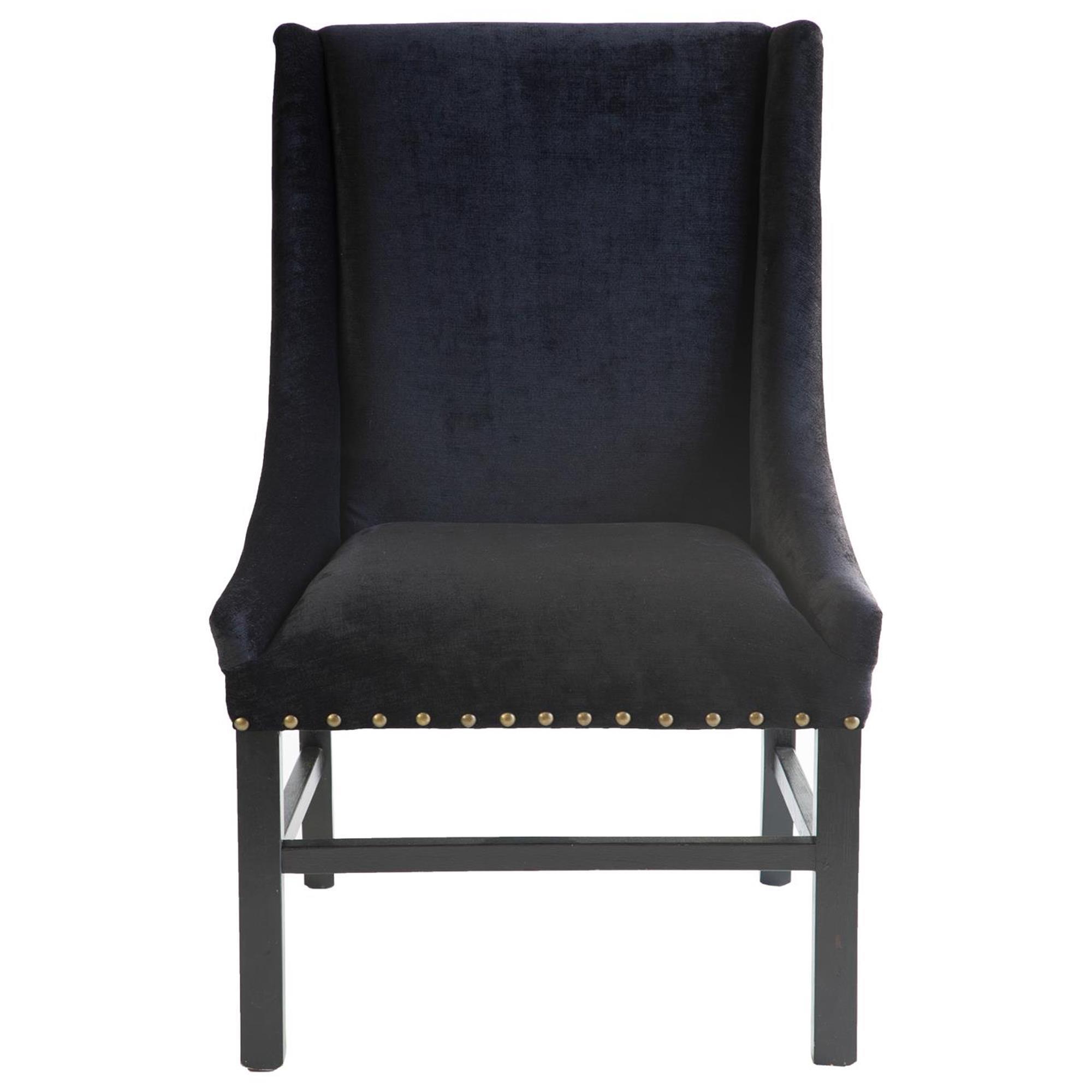 Nest Home Collections Evie Polyester Dining Arm Chair in Vintage Black ...
