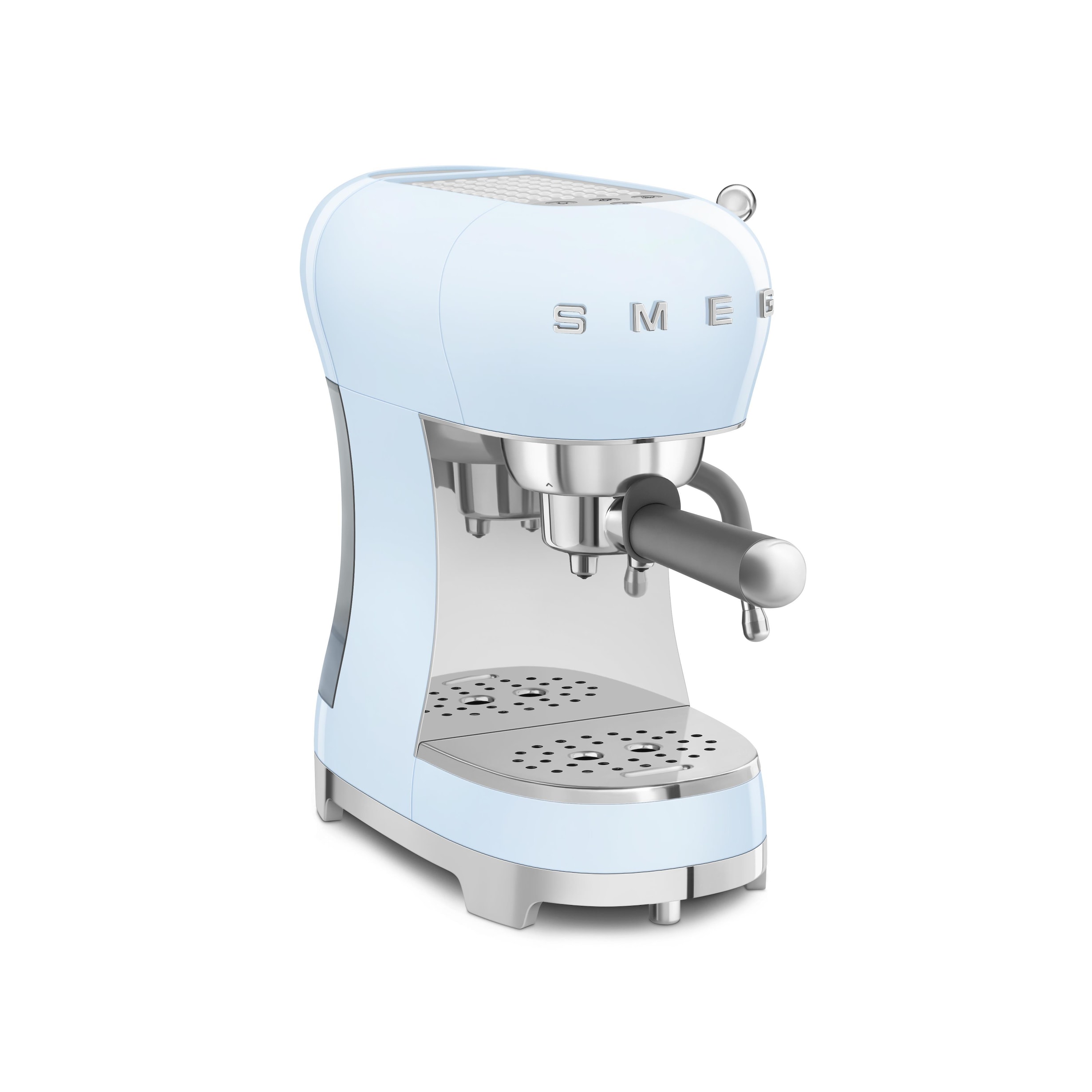 SMEG Espresso Manual Coffee Machine in Pastel Blue