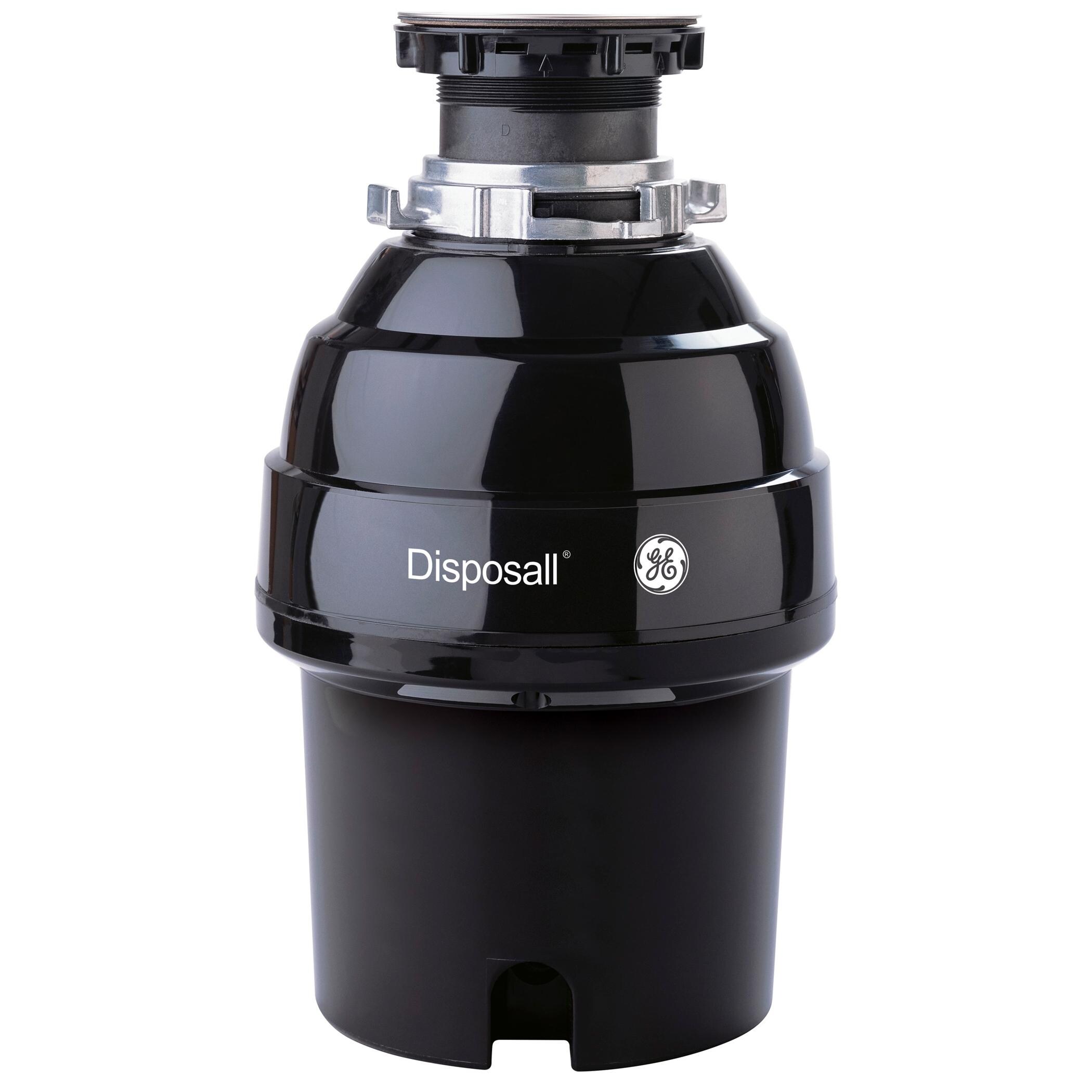 GE Appliances 3/4 HP Continuous Feed Non-Corded Garbage Disposal in Black
