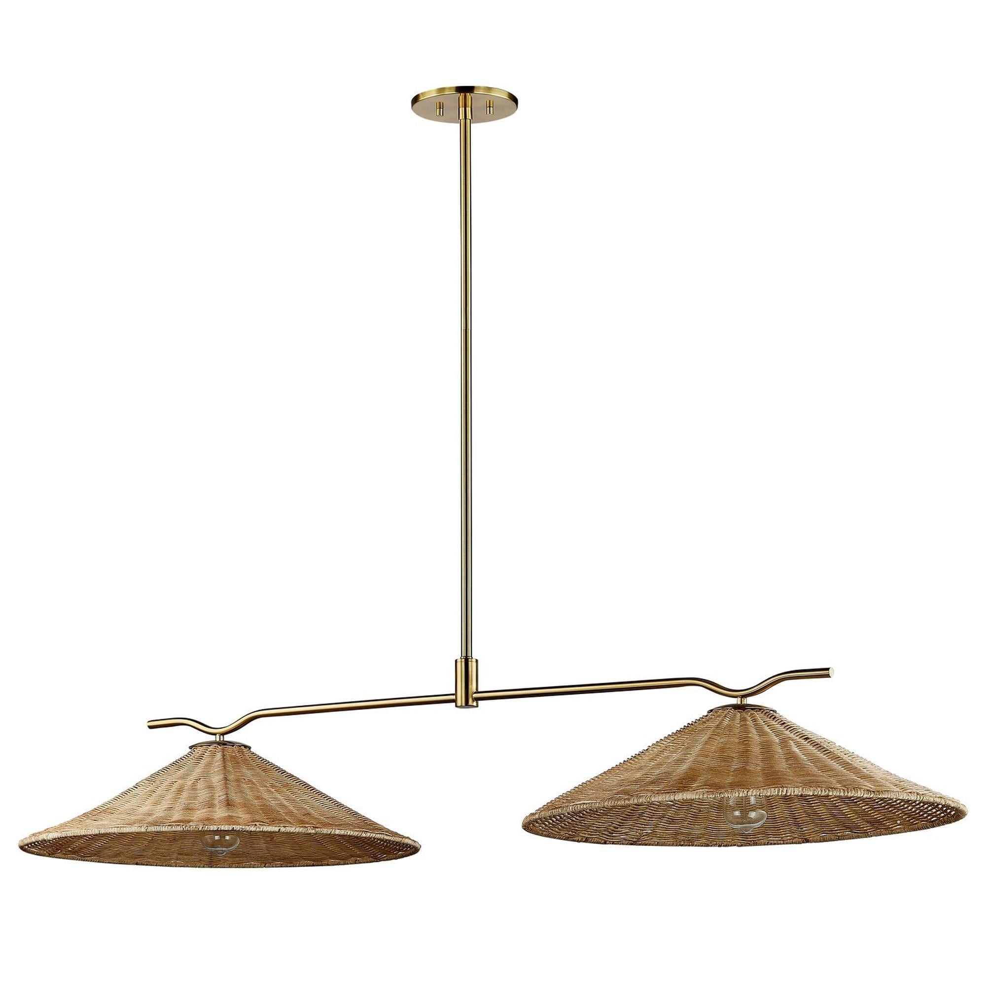 Southern Lighting Kyle 2-Light Chandelier in Gold