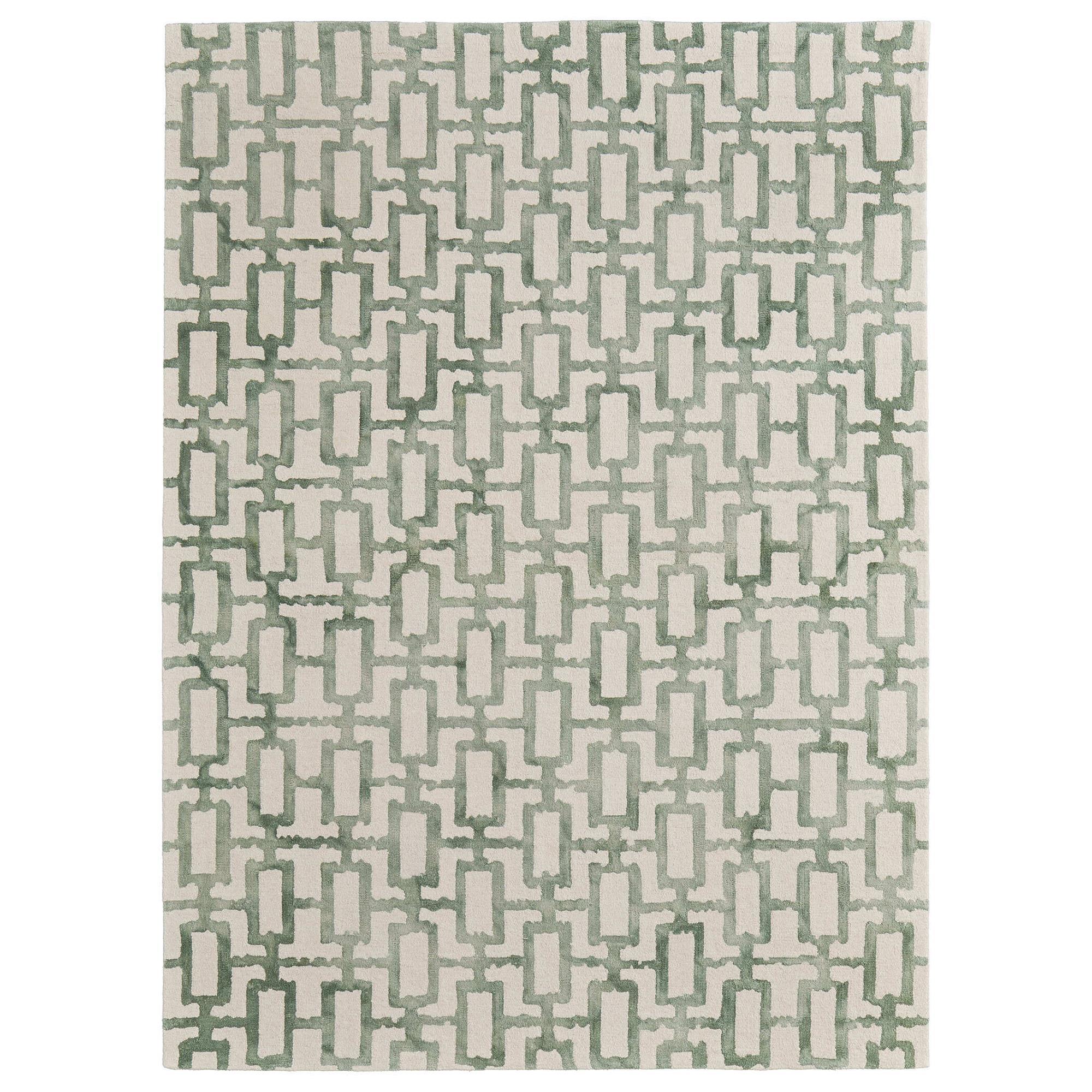 Feizy Lorrain 5' x 8' Green and Ivory Area Rug