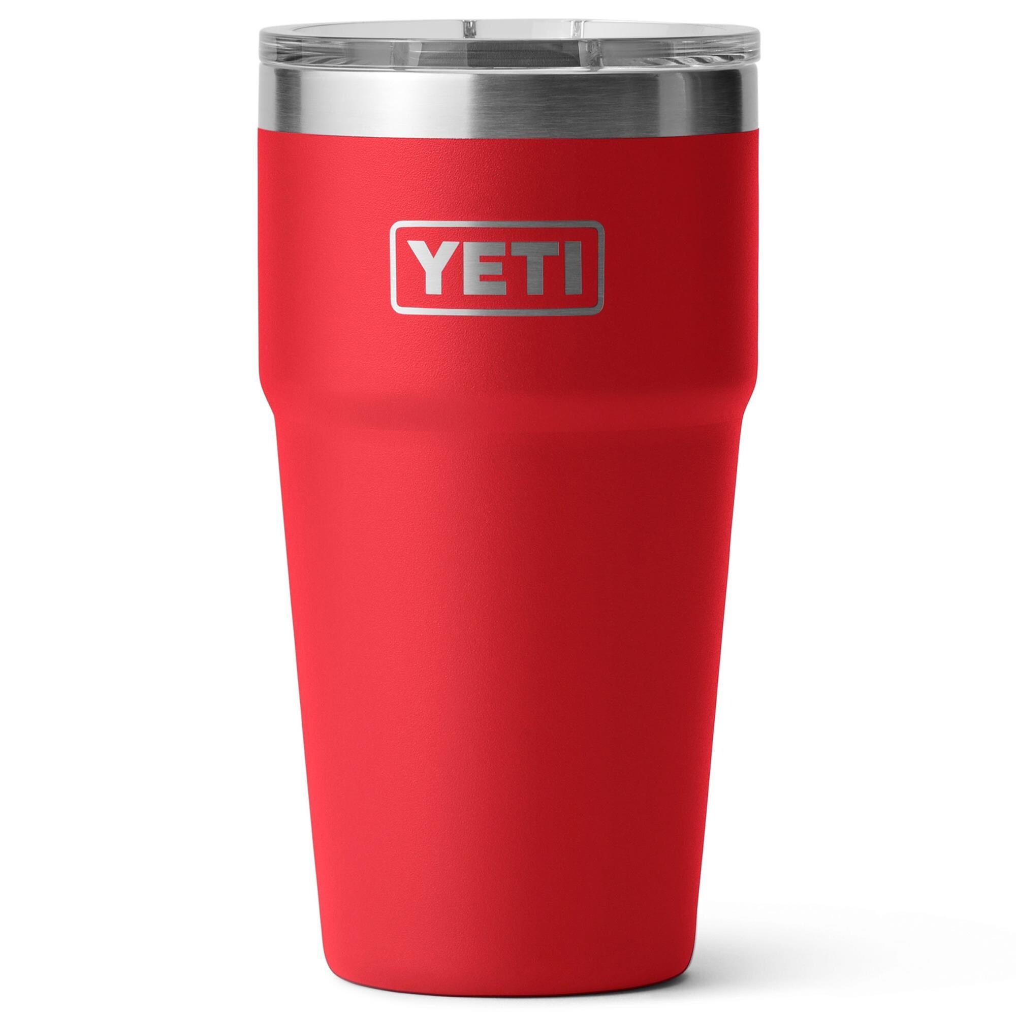 YETI Rambler 20 Oz Stackable Cup with MagSlider Lid in Rescue Red