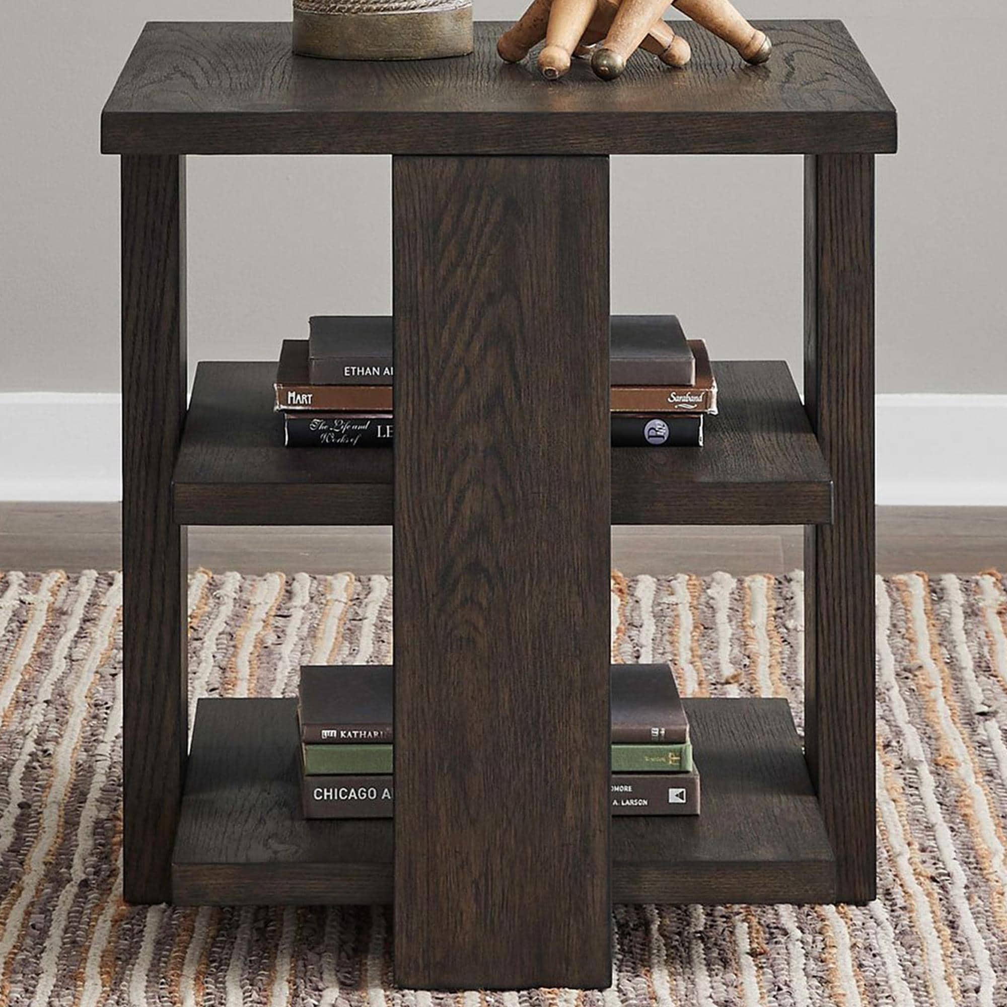 Belle Furnishings Harrison End Table in Espresso
