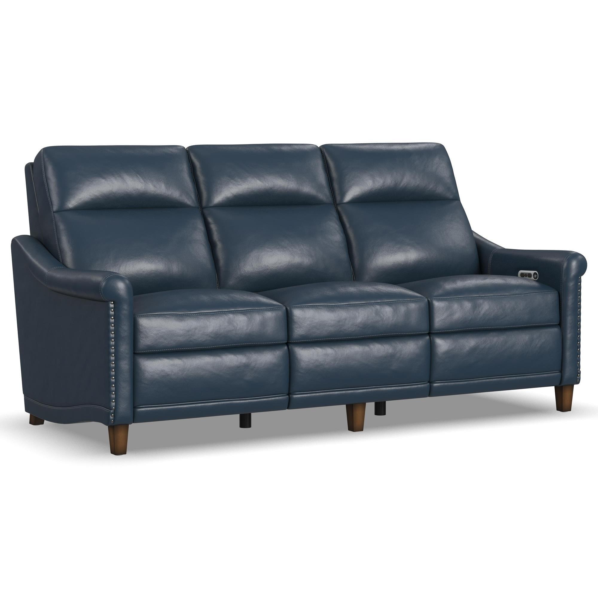 Flexsteel Elizabeth Power Sofa with Headrest in Sea
