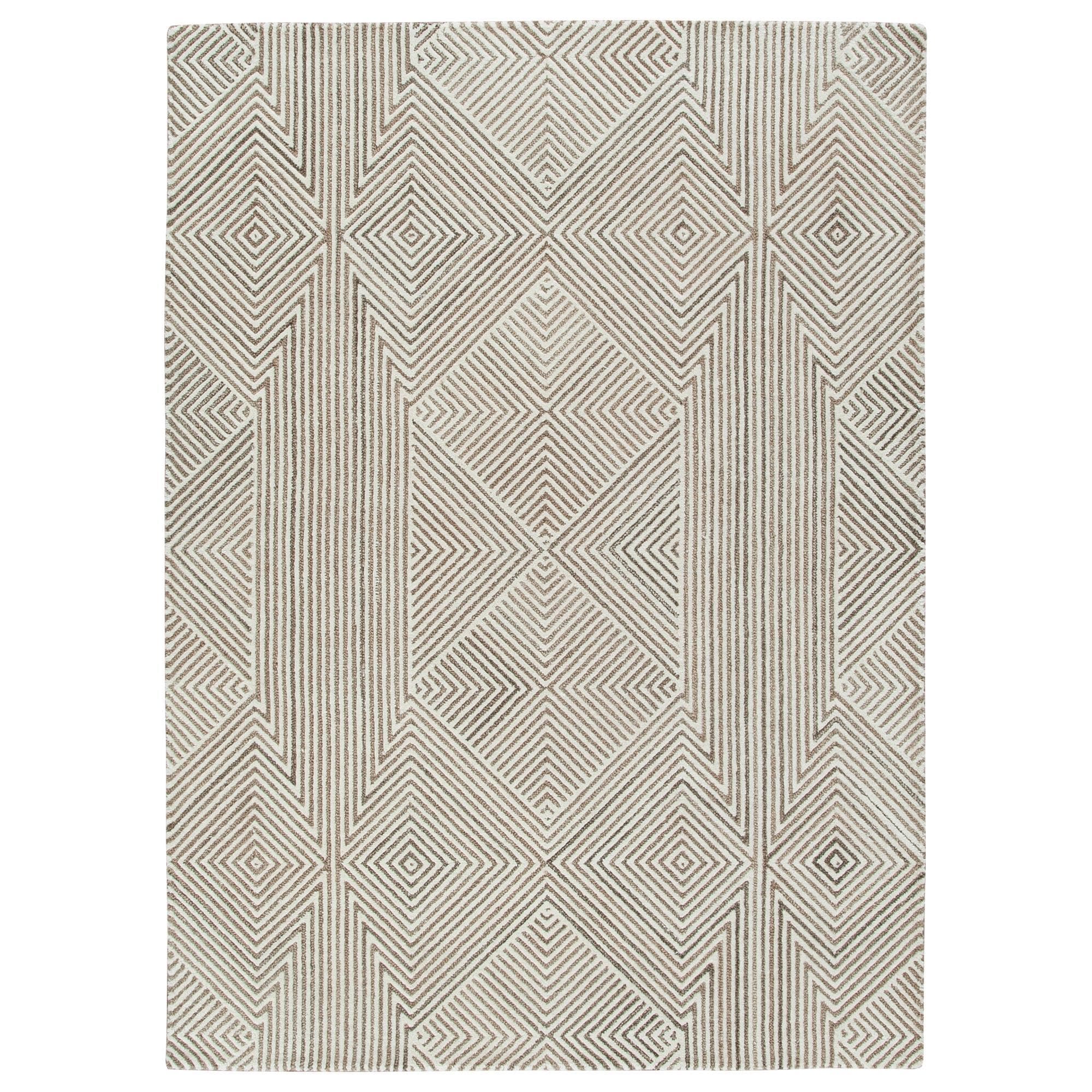 Ashley Jadott 5' x 7' Beige and Brown Area Rug