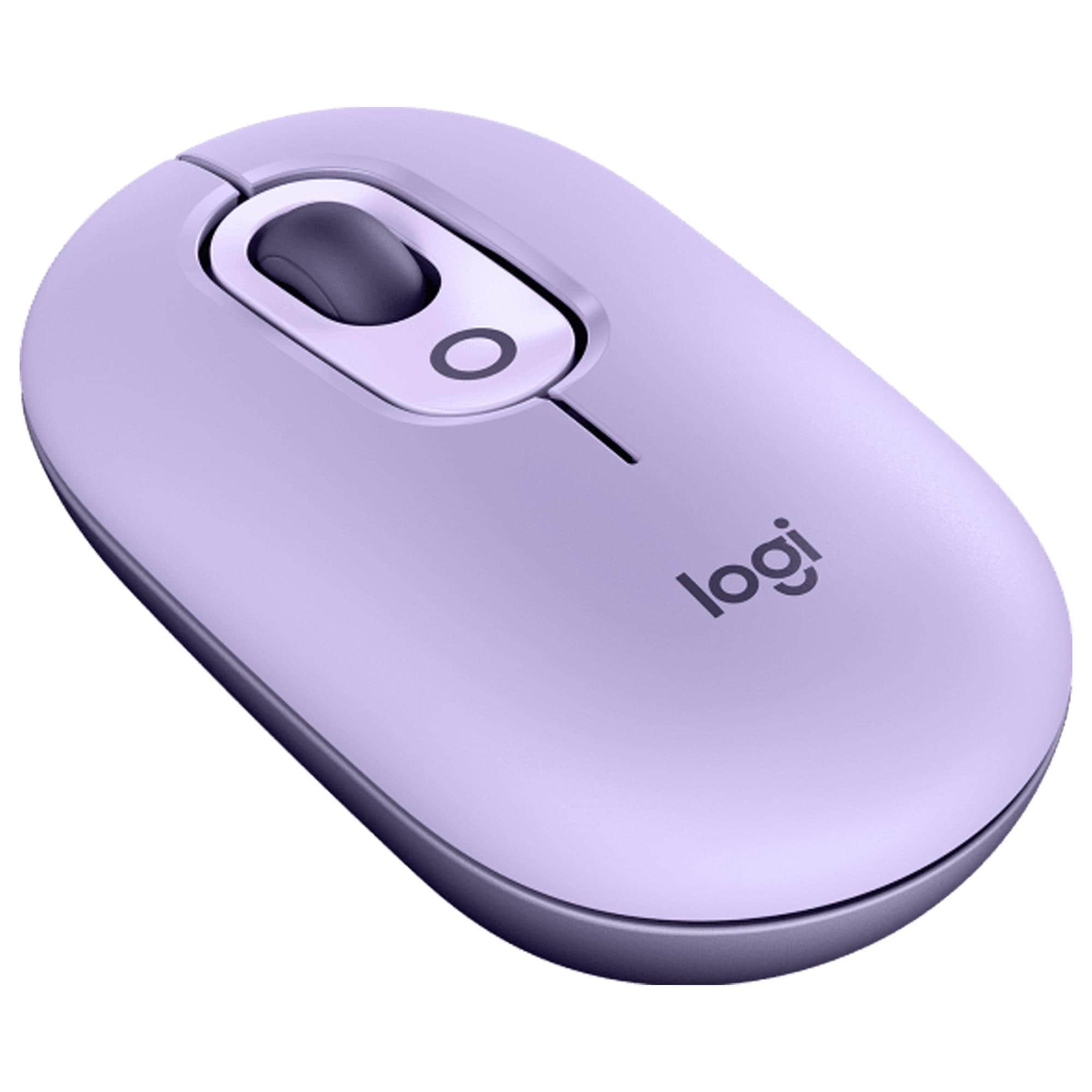 Logitech Pop Wireless Mouse With Customizable Emoji In Violet